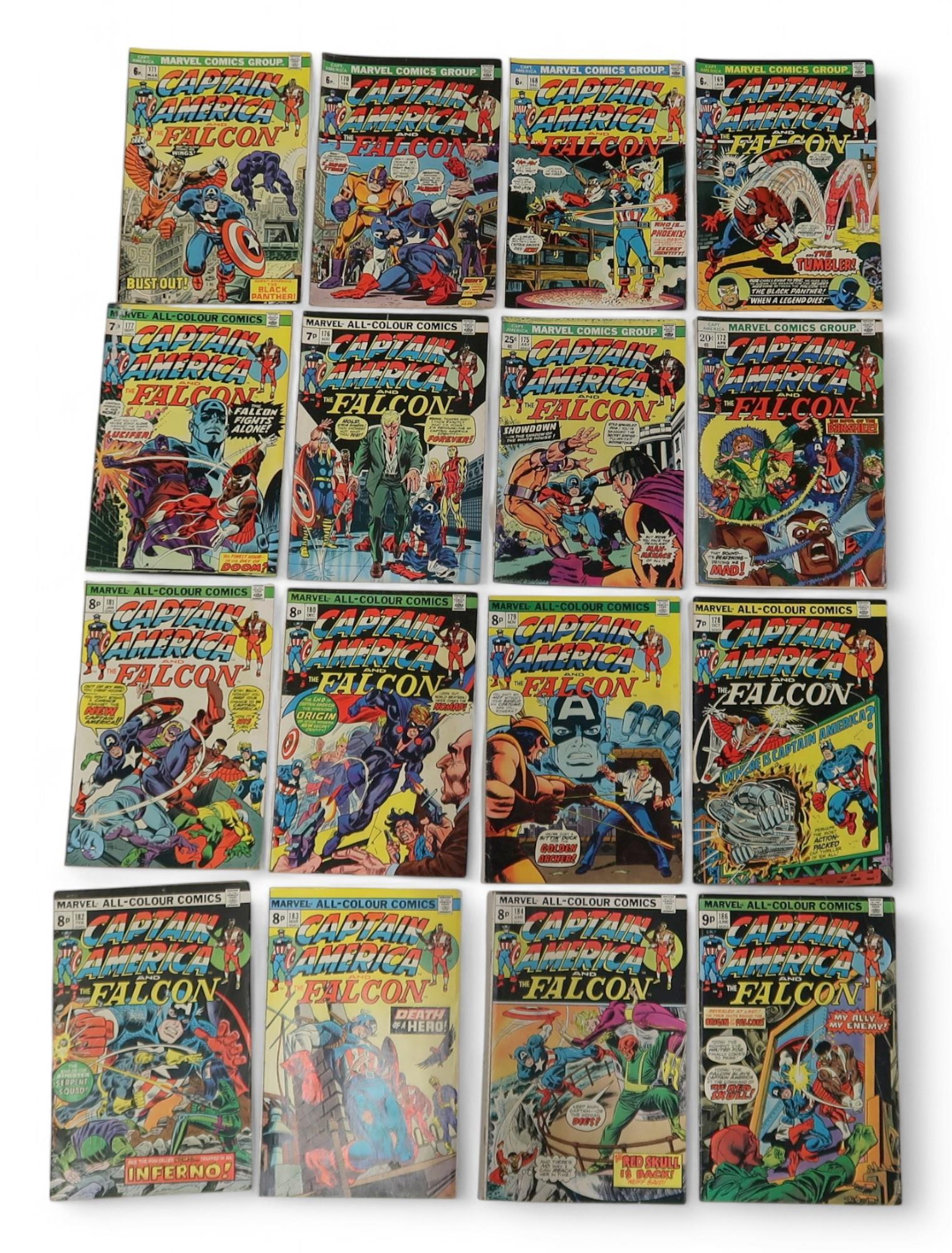 Marvel; Captain America 137, 151-152, 154-155, 157-172, 175-200, 202 ...