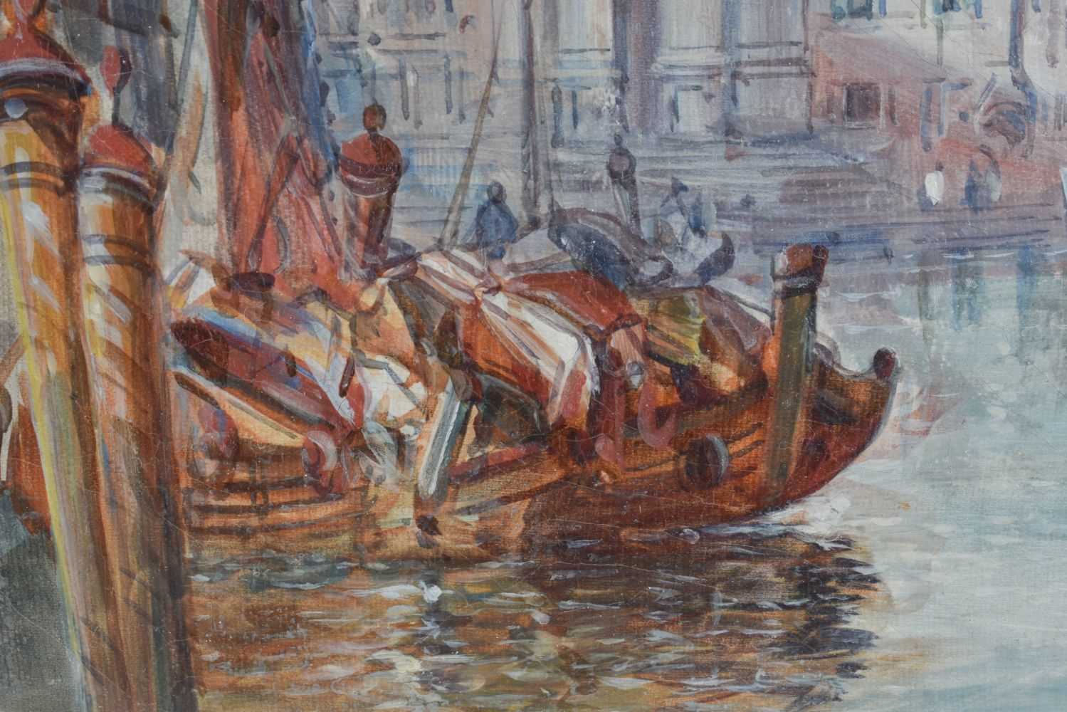 Alfred Pollentine (1836-1890) Oil on canvas, Venetian scene. 46 cm x 34 cm.