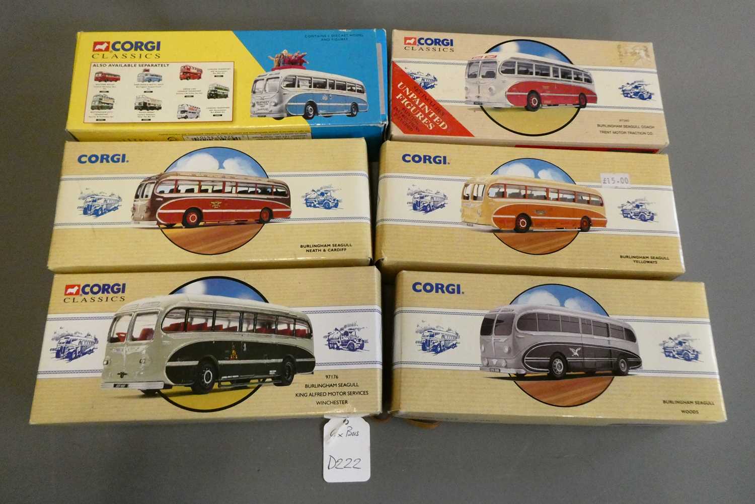Six Corgi Classics coach models, all items boxed, excellent (Est. plus ...