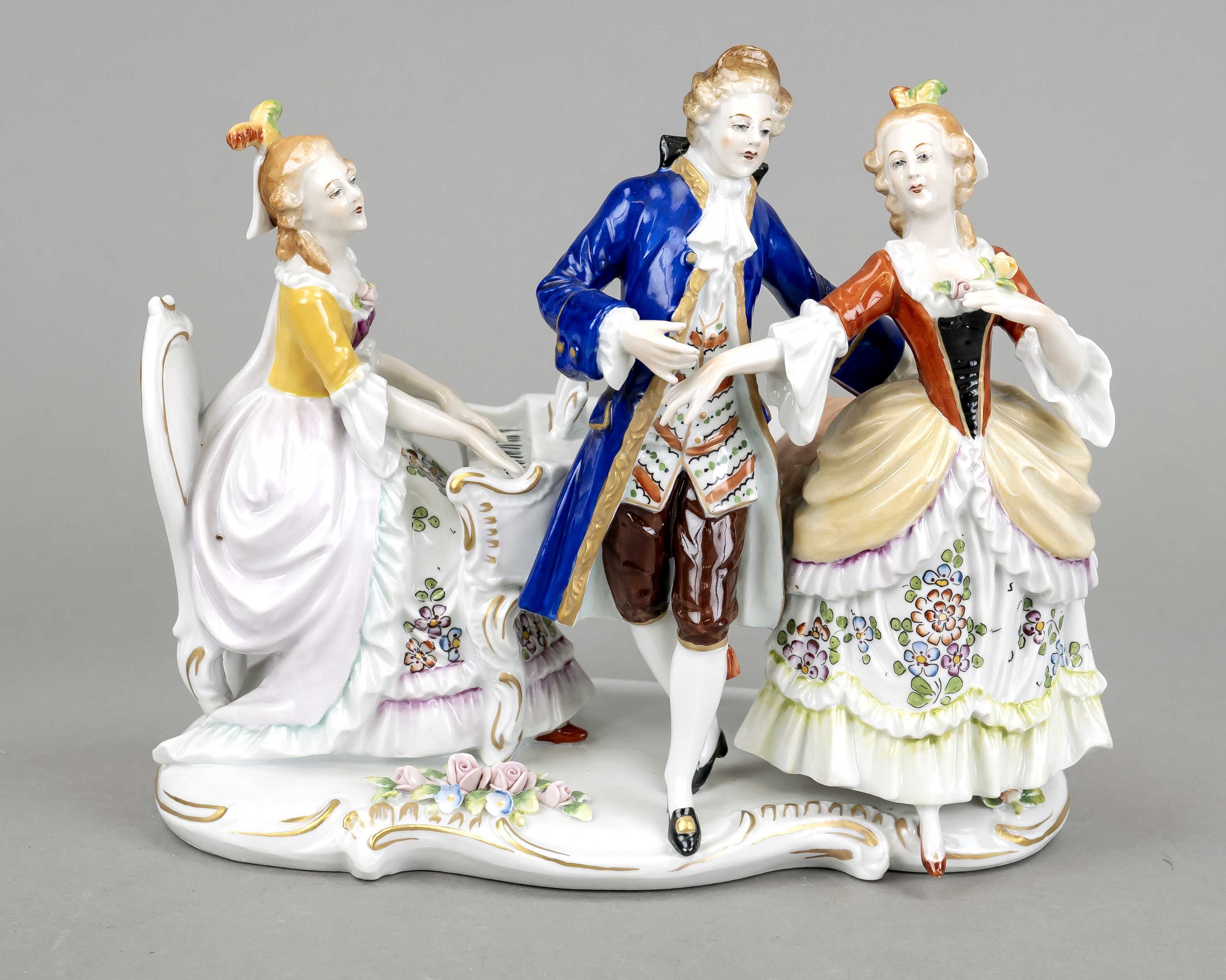 The Dancing Lesson, Sitzendorf, Thuringia, 20th century, elegant ...