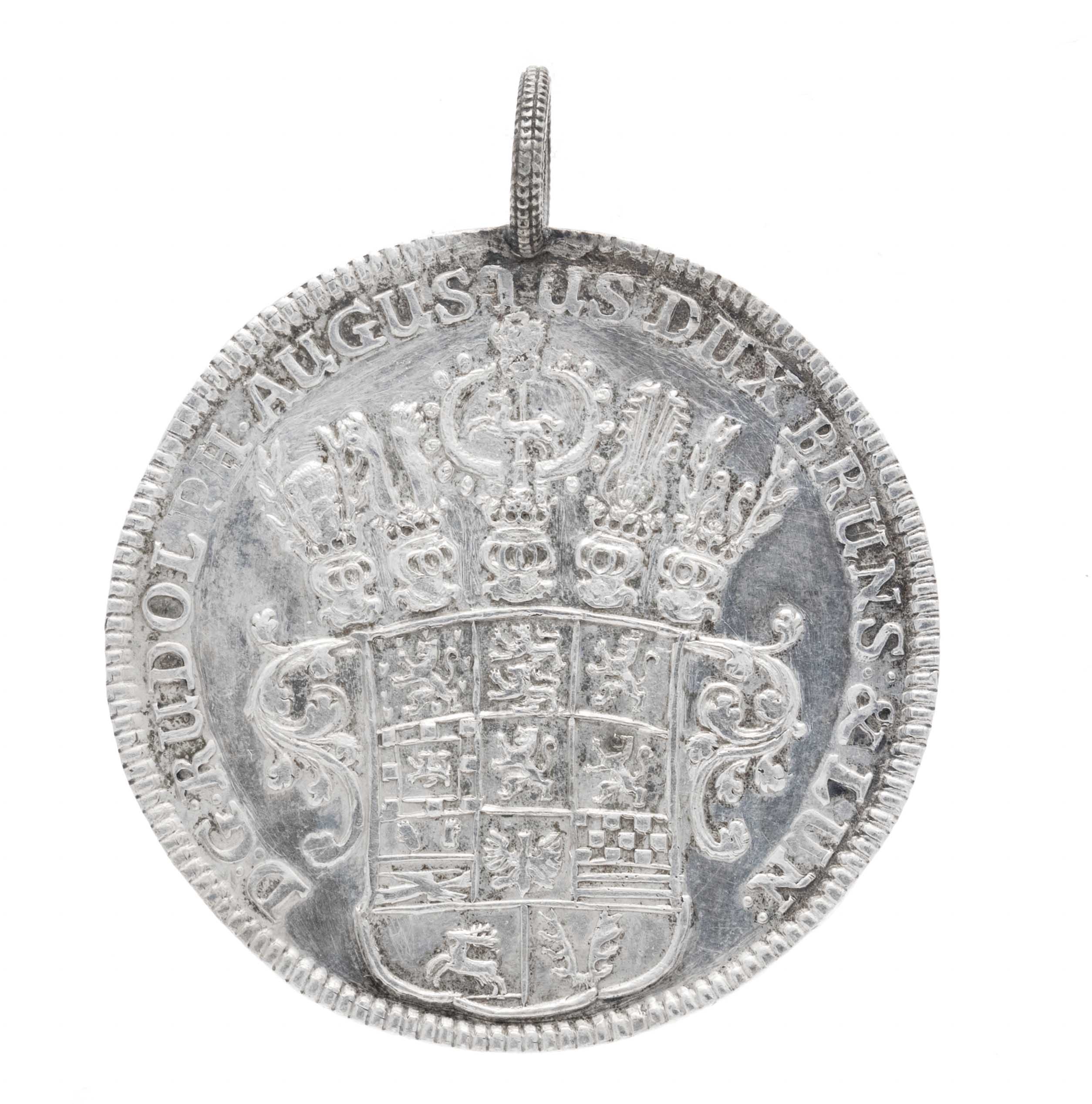 Silver coin 1 Taler Wilder Mann, Brunswick-Lüneburg 1684, Rudolph ...