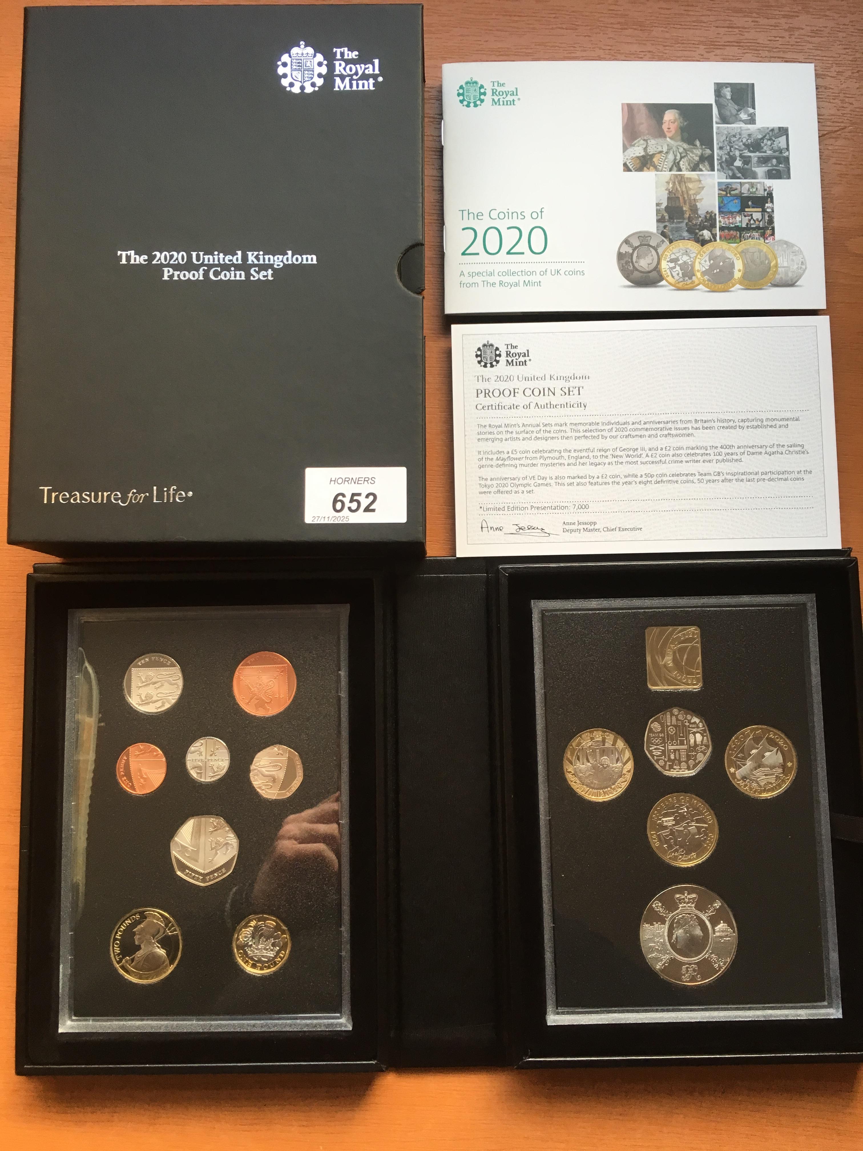 COINS: UK 2020 PROOF COIN SET.