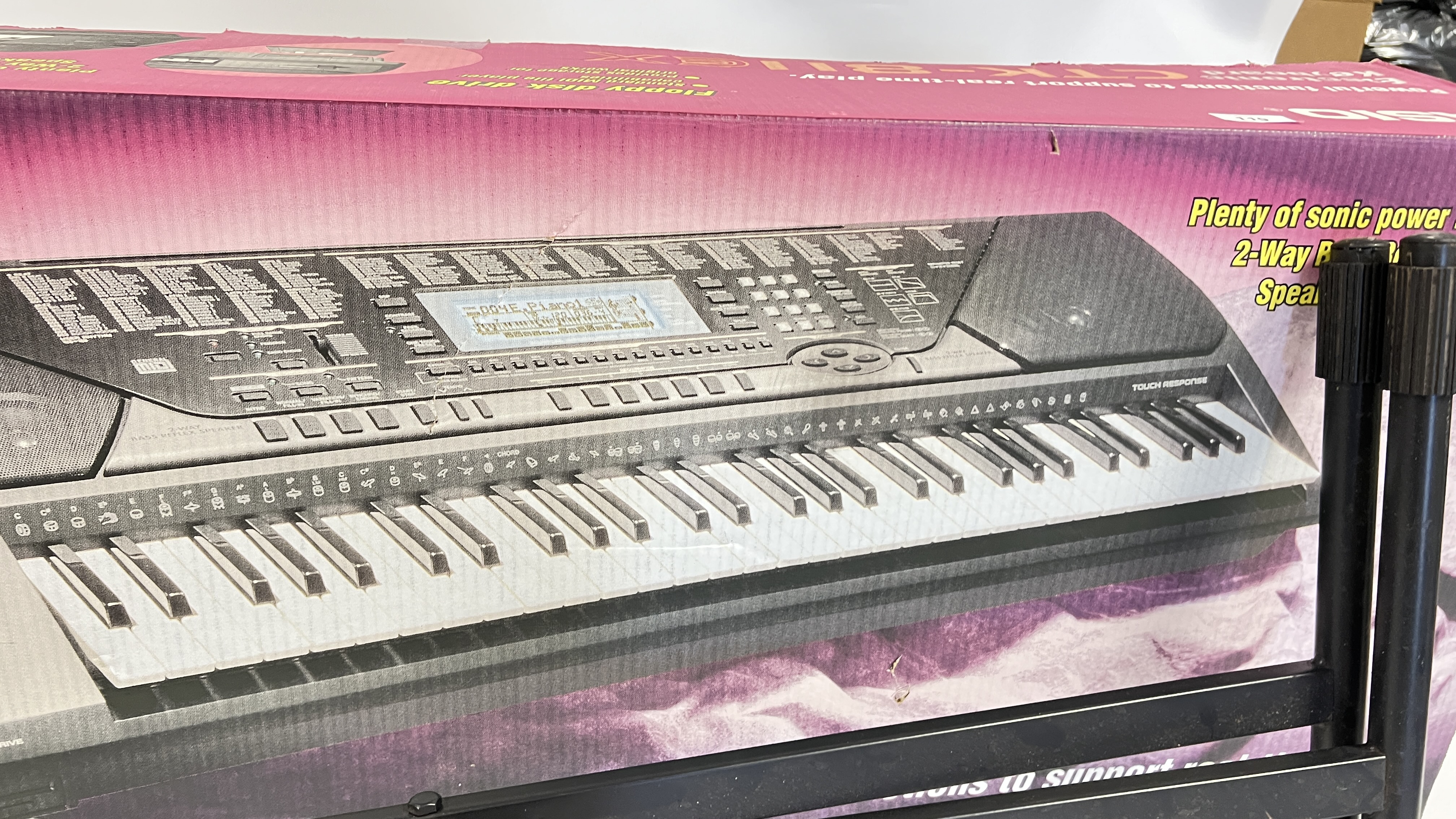 A CASIO ELECTRONIC KEYBOARD CTK-811 EX AND STAND IN ORIGINAL BOX - SOLD ...