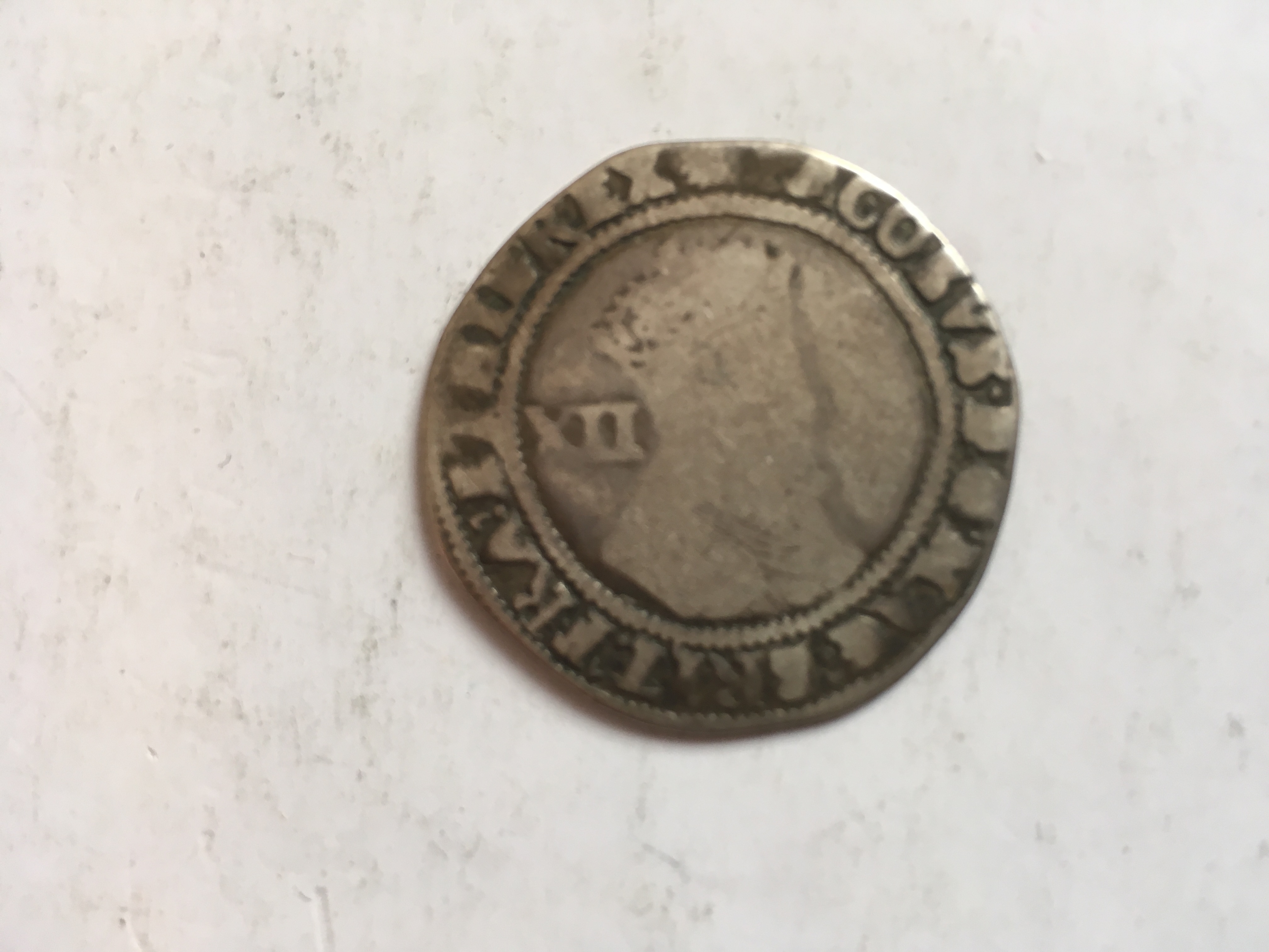COINS: JAMES 1st HAMMERED SHILLING.