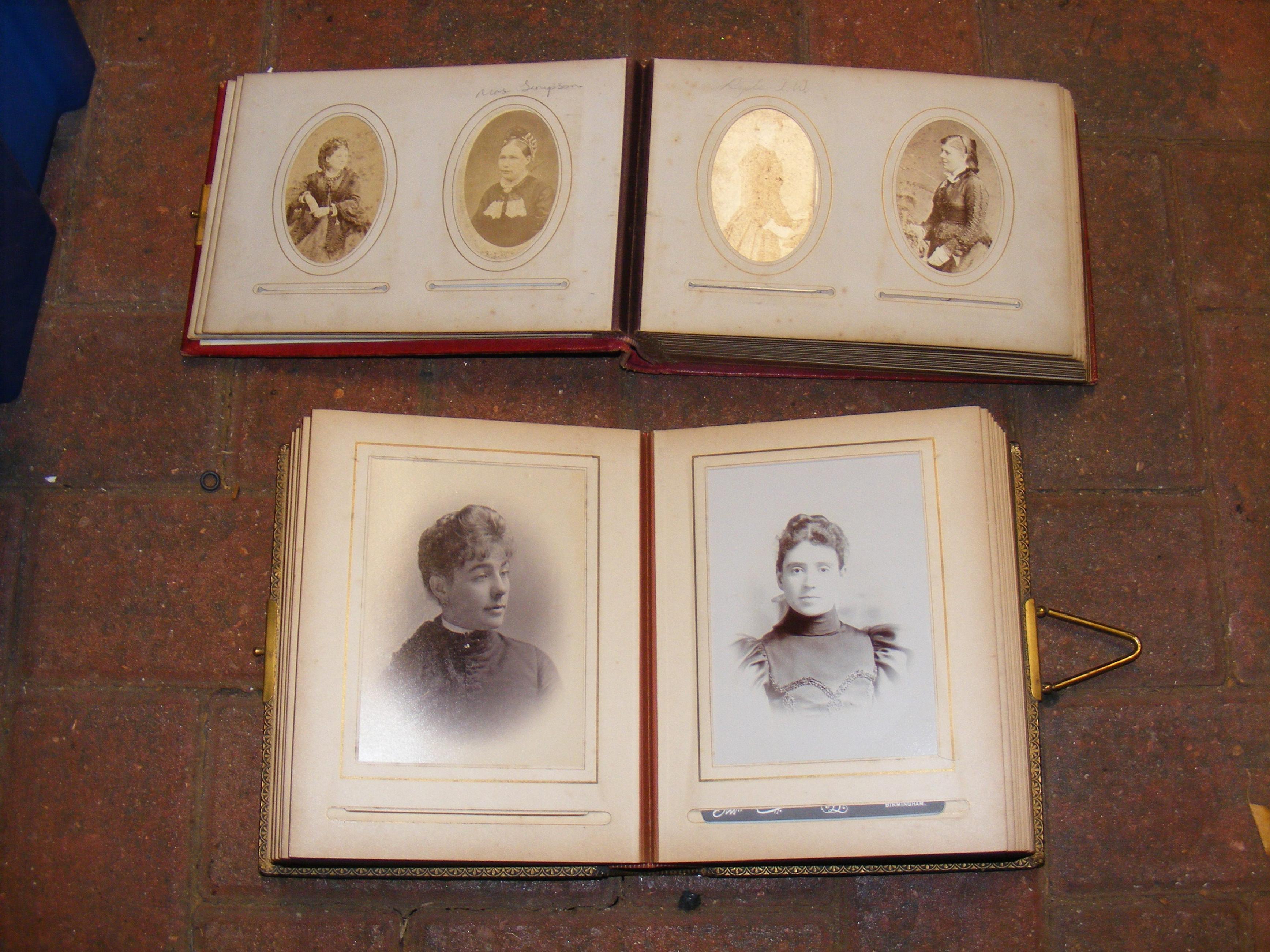A Victorian CDV album containing 100 original photographs - mostly of ...