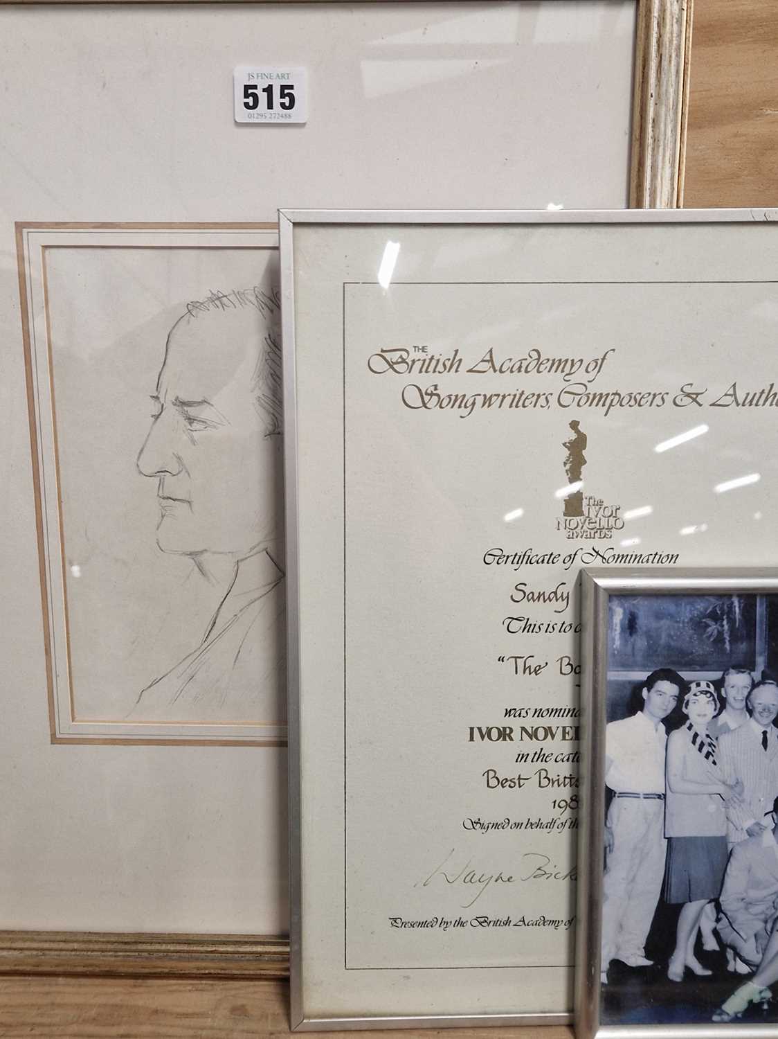 Haro Hodson (1923-2021), ARR, Sandy Wilson, pencil, signed lower right ...