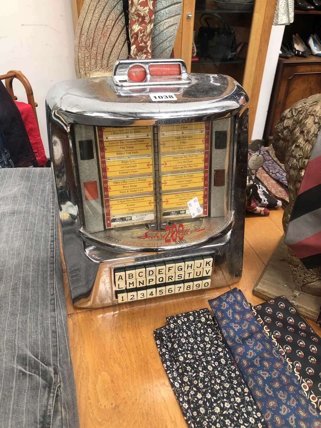 A Seeburg 200 Wall-O-Matic table top juke box selector.