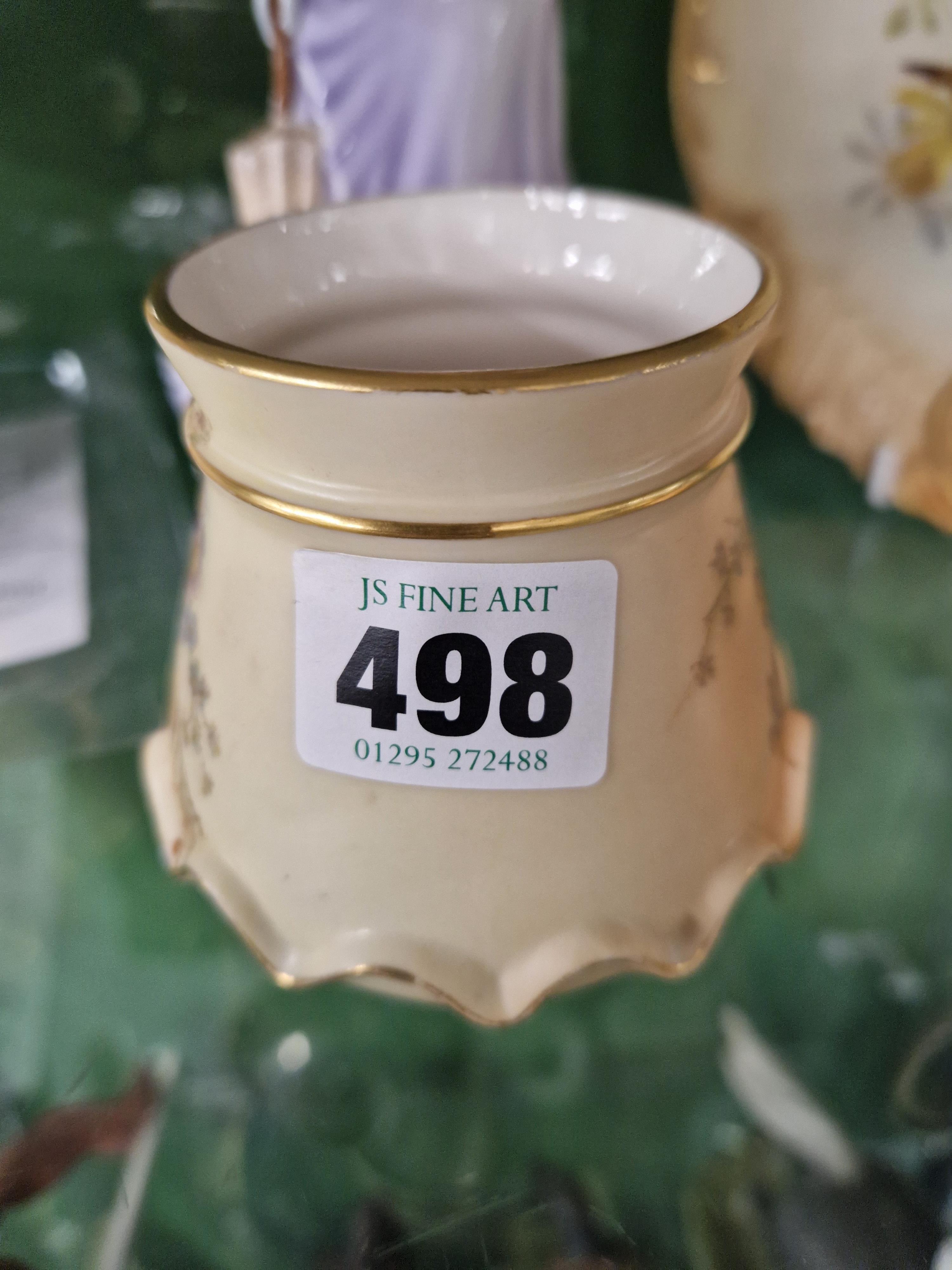 A collection of Royal Worcester blush porcelain miniatures and full ...
