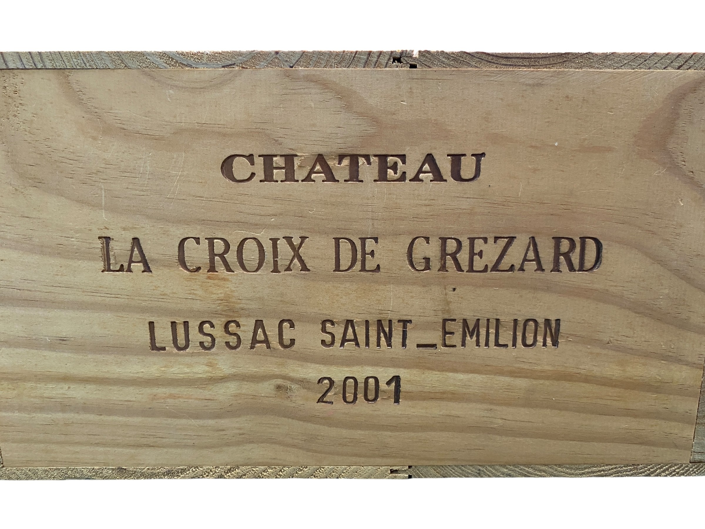 Unopened case (12 bottles) Chateaux La Croix De Grezard, Lussac Saint ...