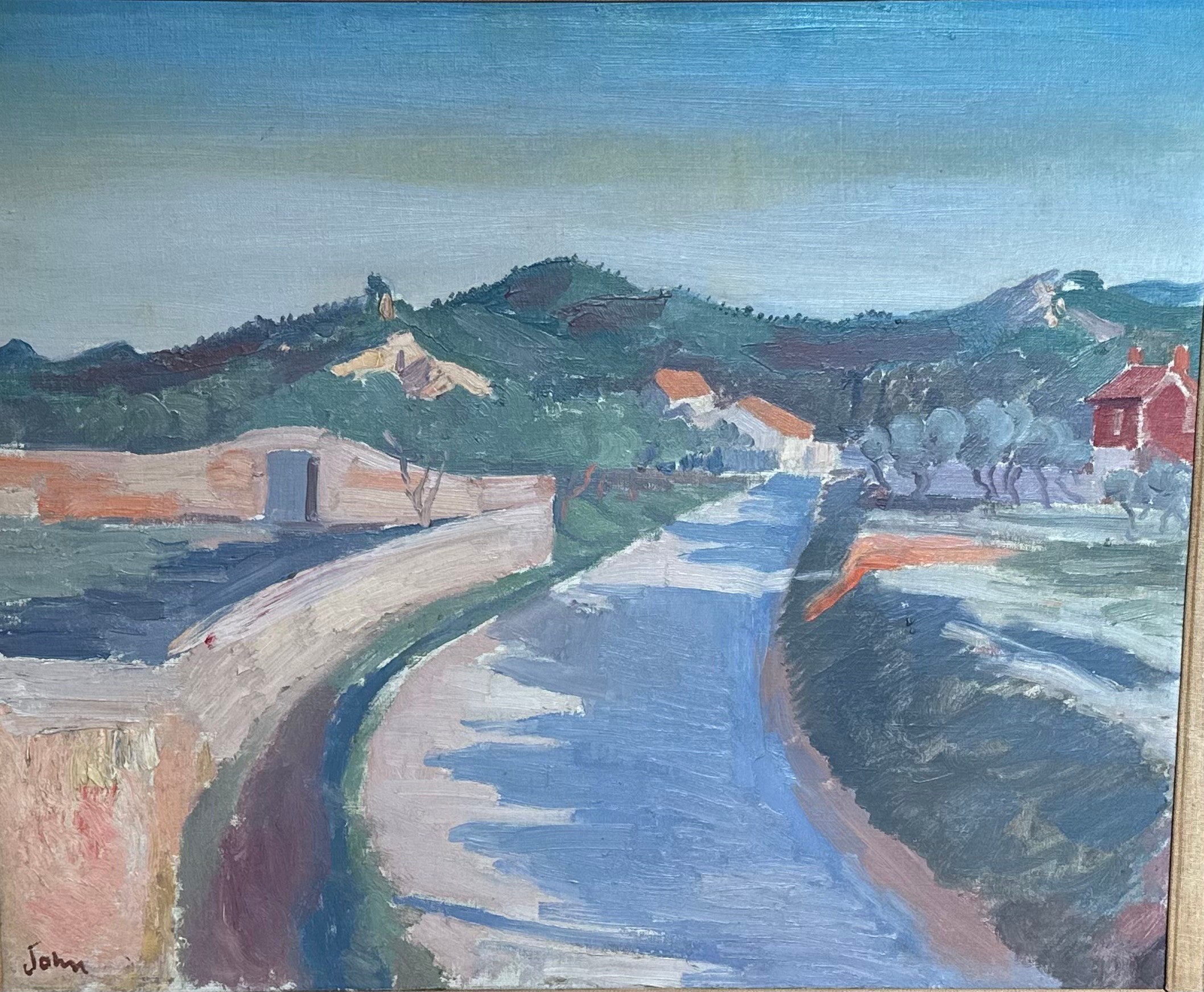 Augustus Edwin JOHN (1878-1961) Oil on Canvas, " Martigues", signed ...