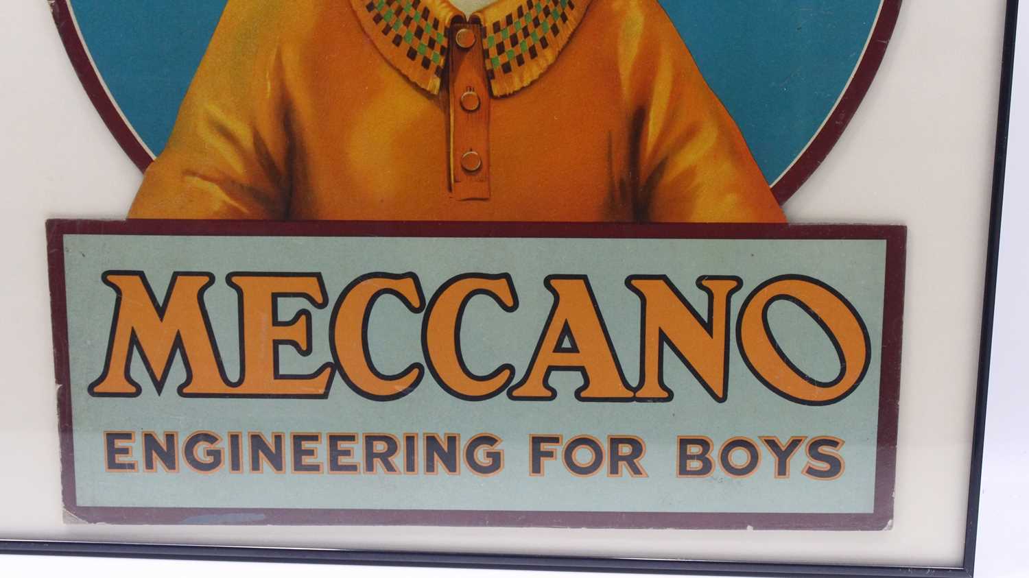 Original Meccano Shop Display Card Sign, depicting Boy with text to ...
