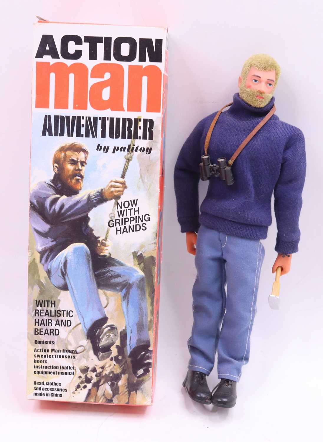 Hasbro Action Man The Adventurer figure, blue sweater, light blue ...