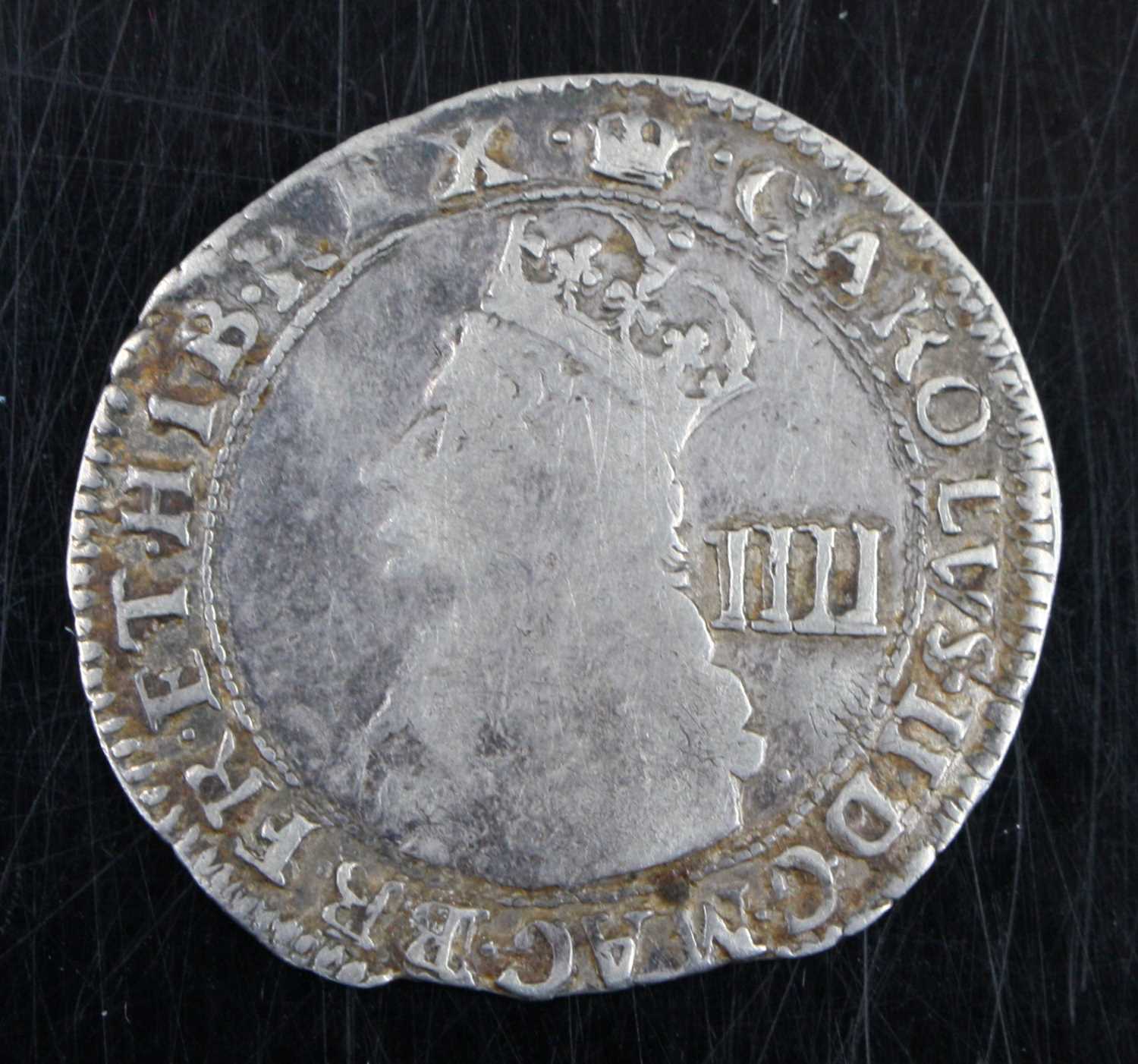 England, Charles II (1660-1685) groat, mm Crown (1660-1662), obv ...