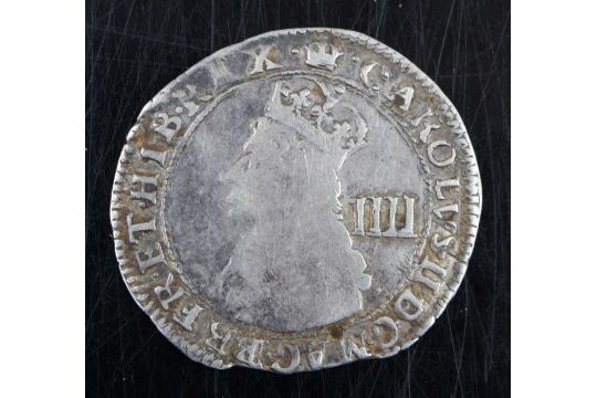 England, Charles II (1660-1685) groat, mm Crown (1660-1662), obv ...