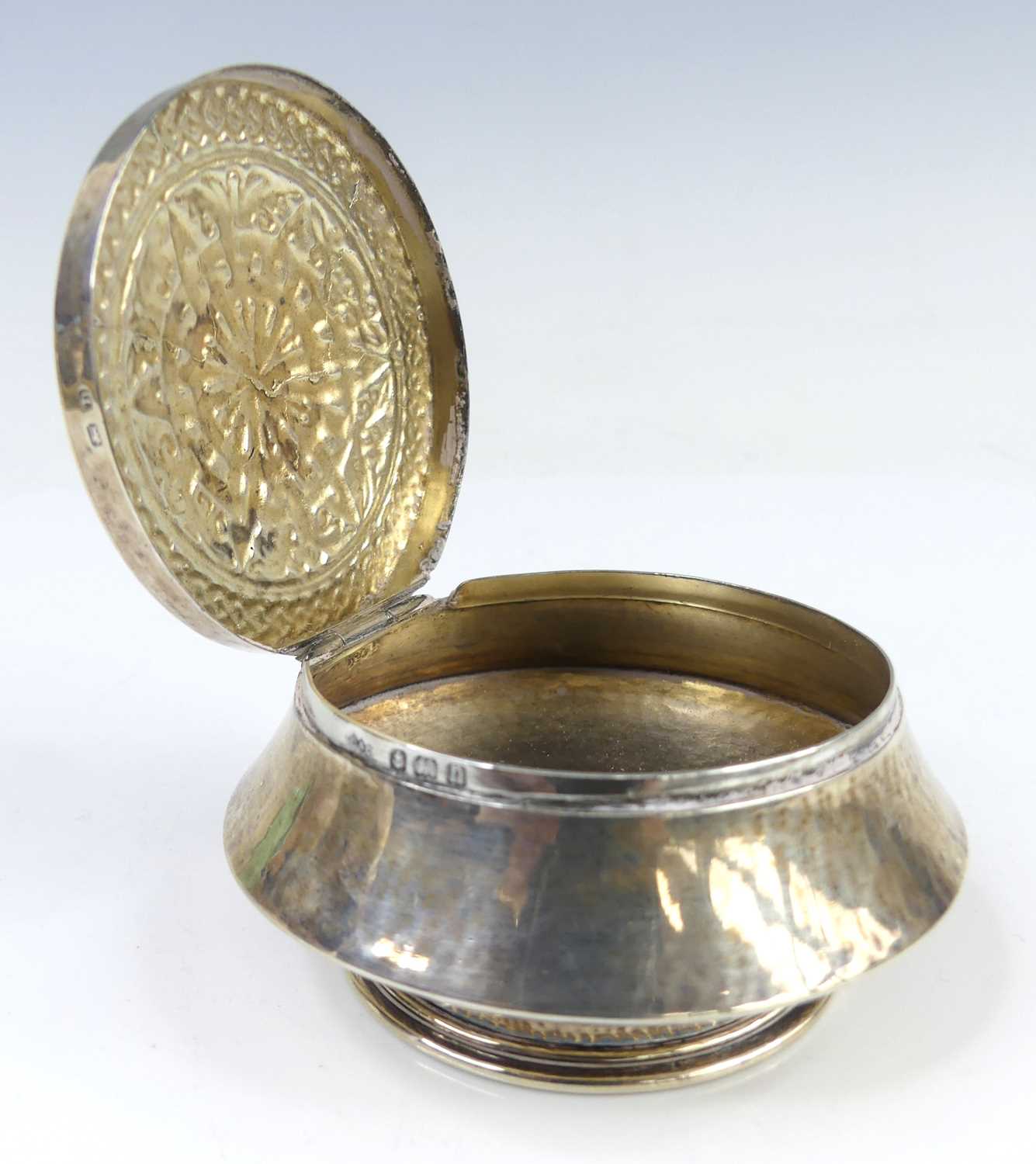 An early 20th century silver hinged trinket box by Liberty & Co, of ...