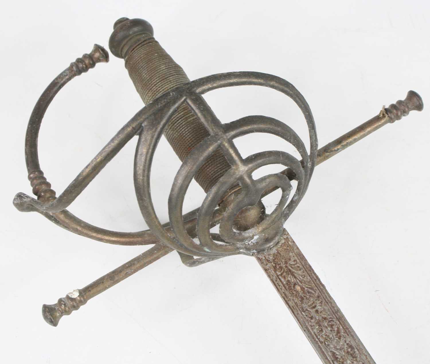 A rapier in the 17th century Northern European style, having an 80cm ...