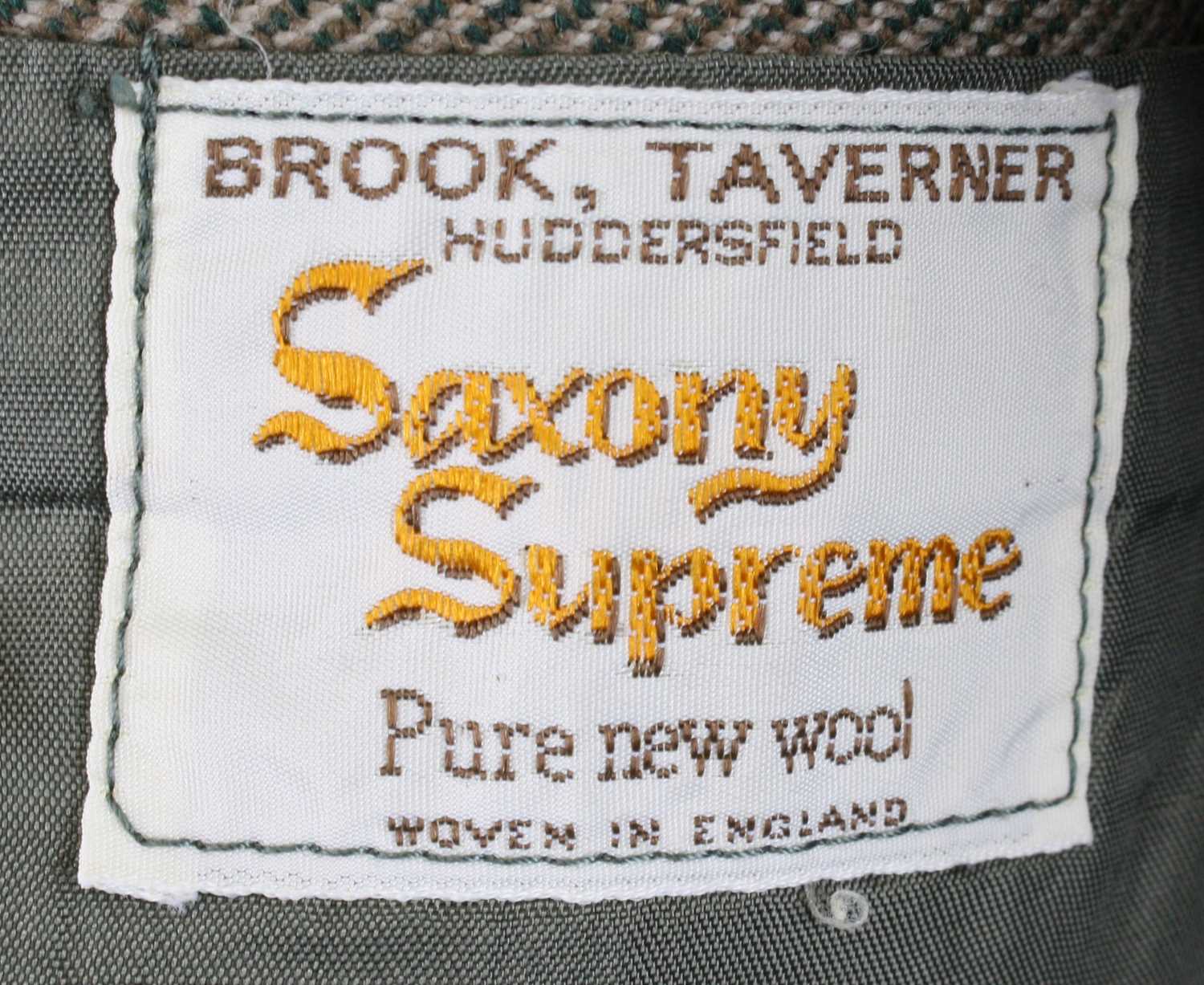 A Saxony Supreme Pure Wool tweed jacket by by Brook Taverner of ...