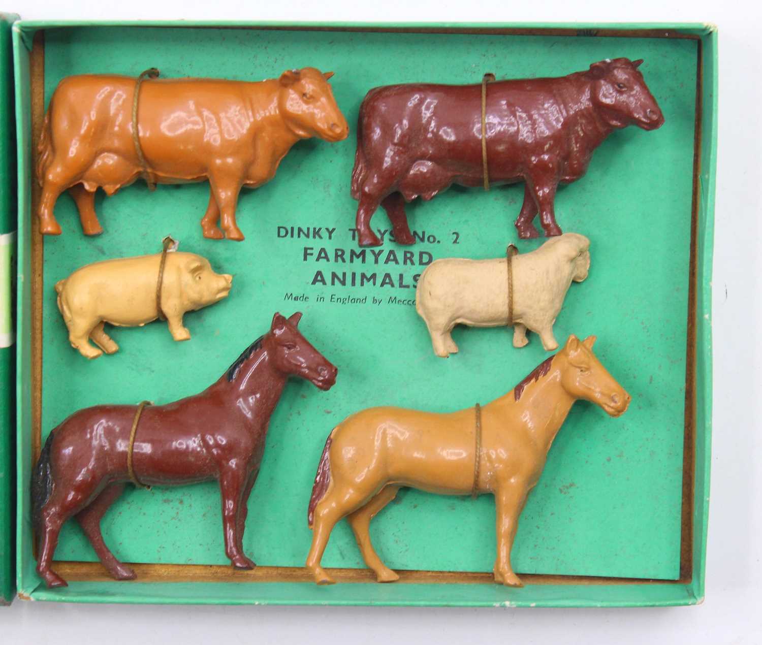 Dinky Toys No. 2 Farmyard Animals figure set consisting of 6 pieces ...