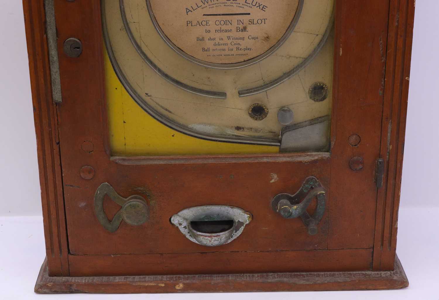 An early 20th Century Allwin De Luxe Penny Slot Machine This item does ...