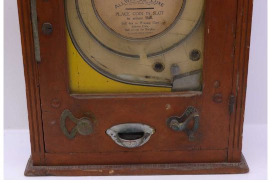 An early 20th Century Allwin De Luxe Penny Slot Machine This item does ...