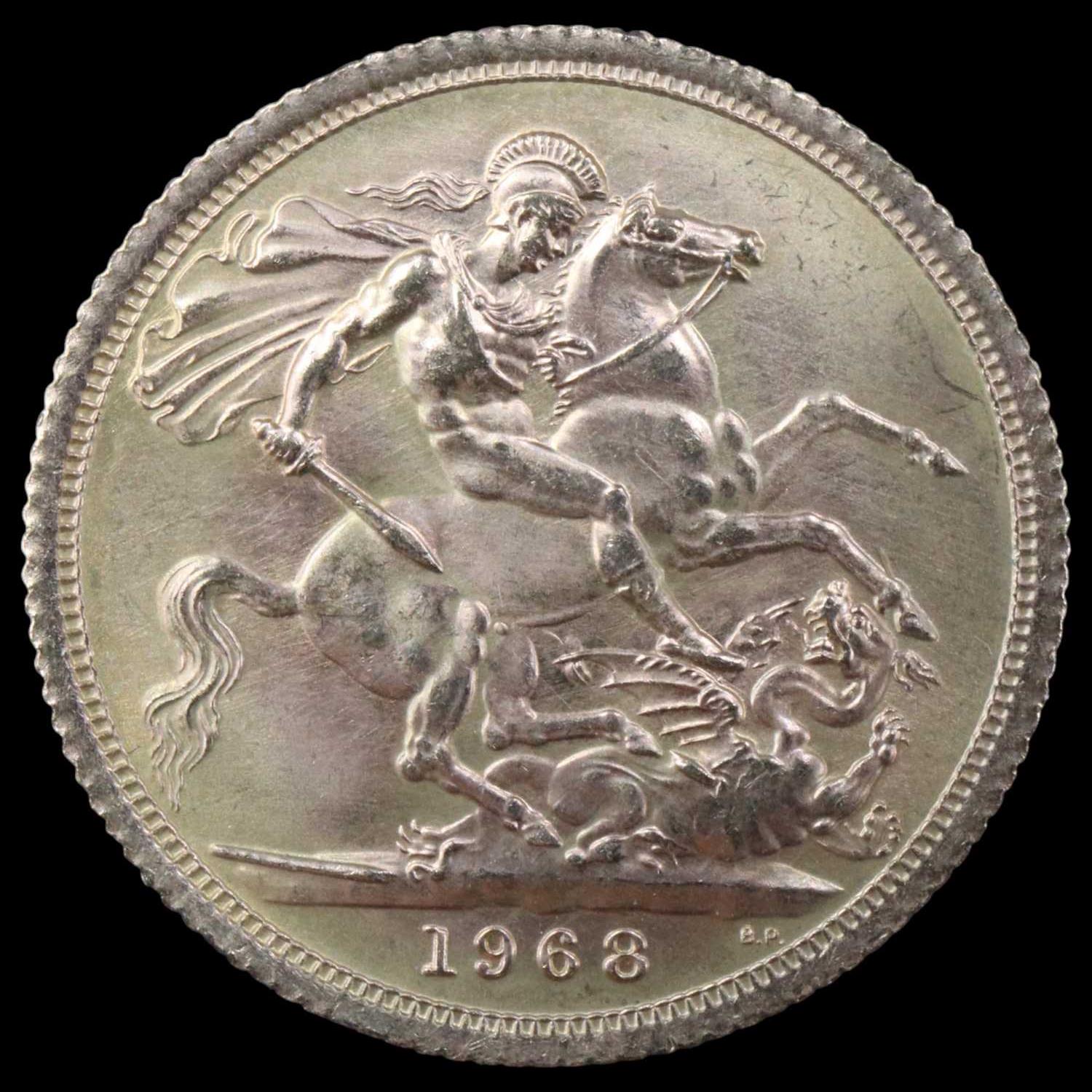 A 1968 gold sovereign