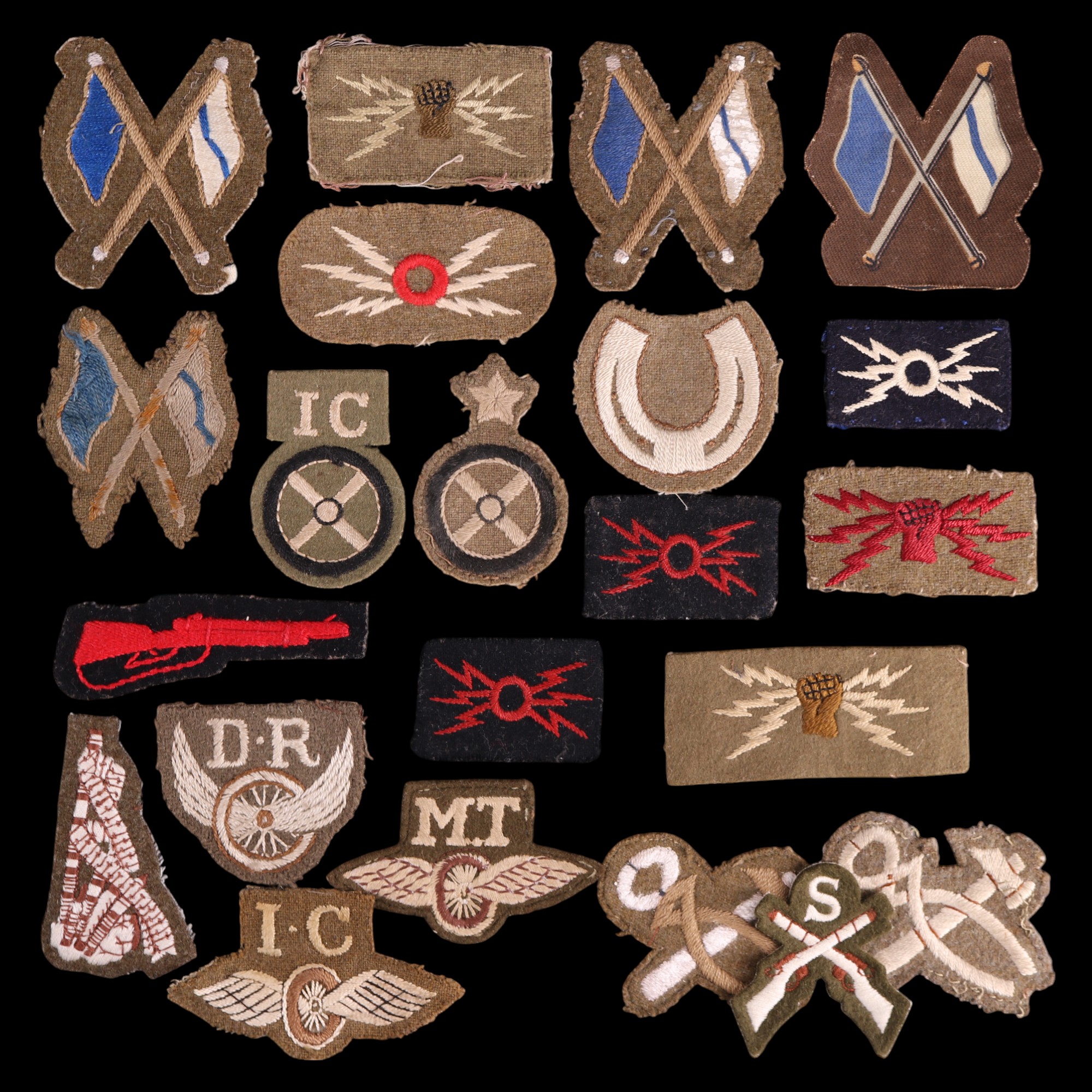 A group of 20th Century British Army trade and qualification badges