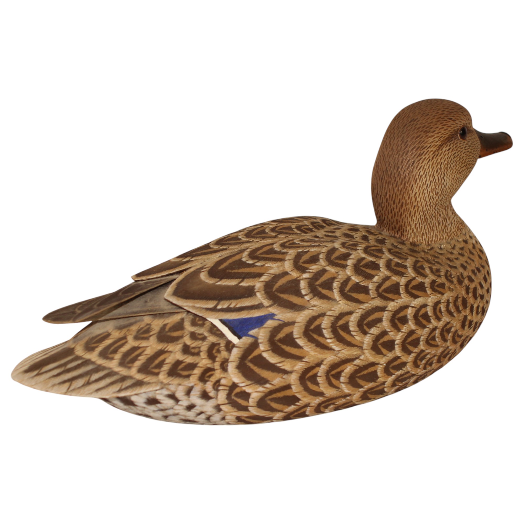 A finely painted and carved Mallard Drake "Decoy Duck", by Nick Barrett ...