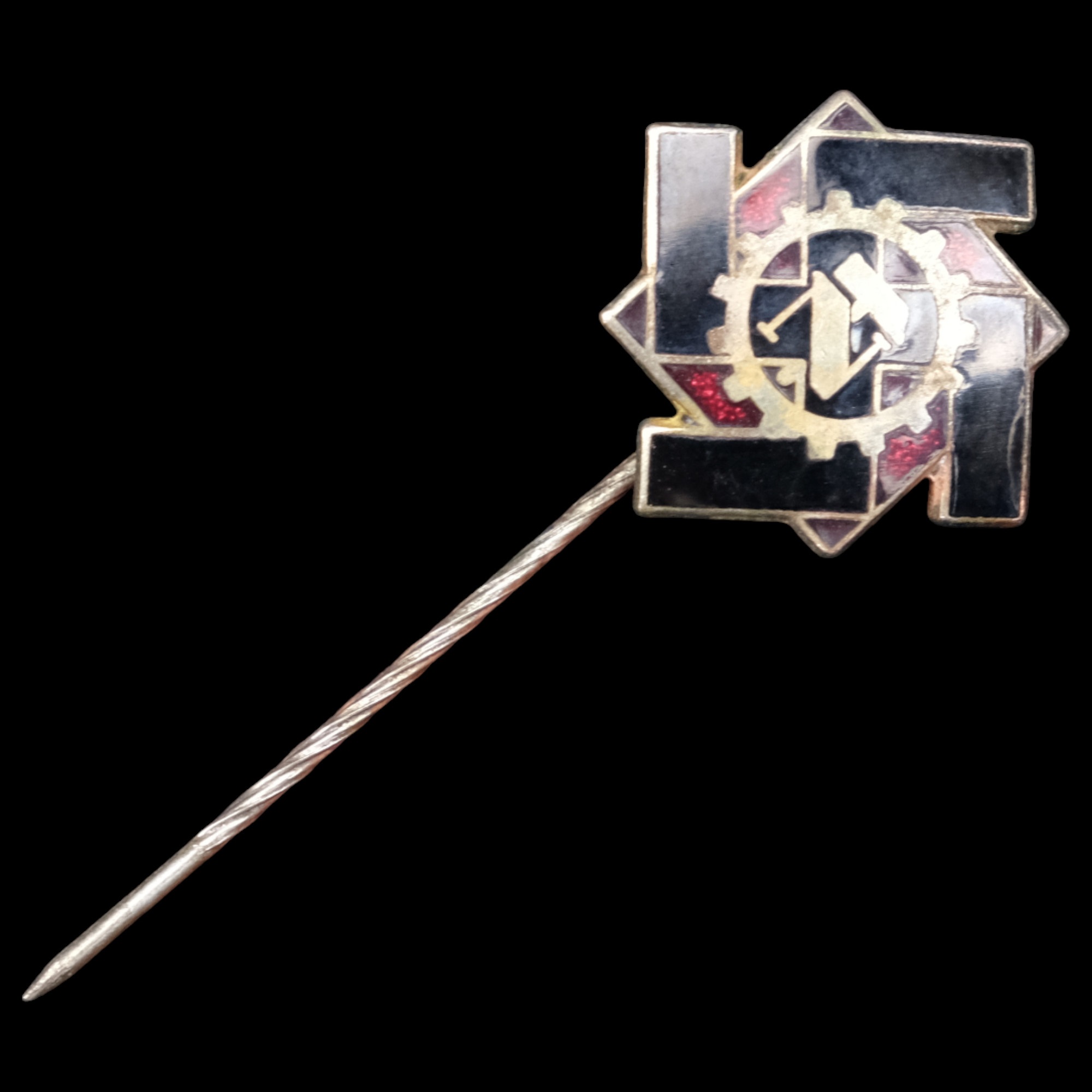 A German Third Reich enamelled TeNO stick pin