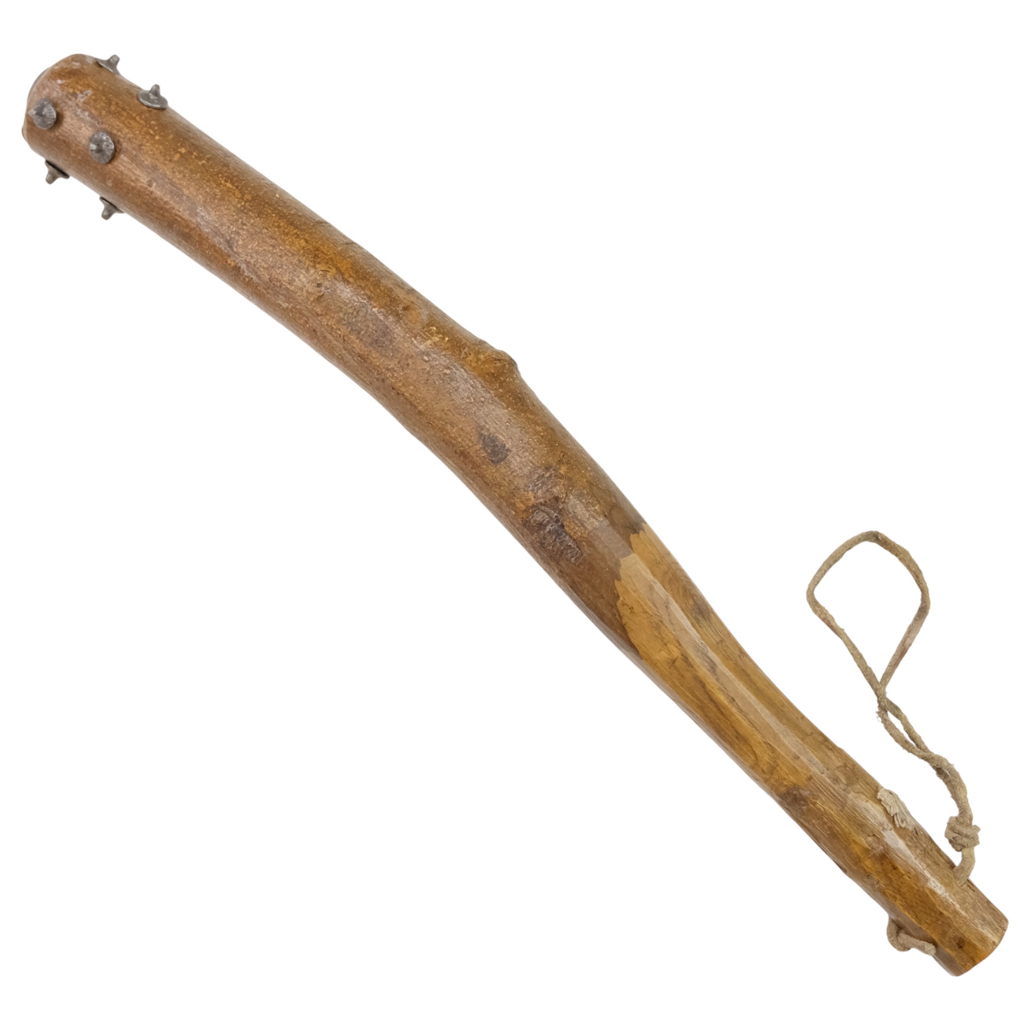 A Great War improvised trench club, with provenance, 49 cm[Sent home ...