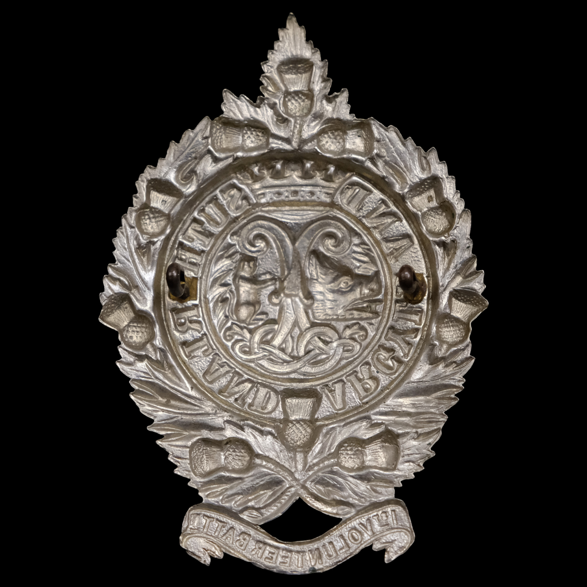 A 1st Volunteer Battalion Argyll and Sutherland Highlanders glengarry badge