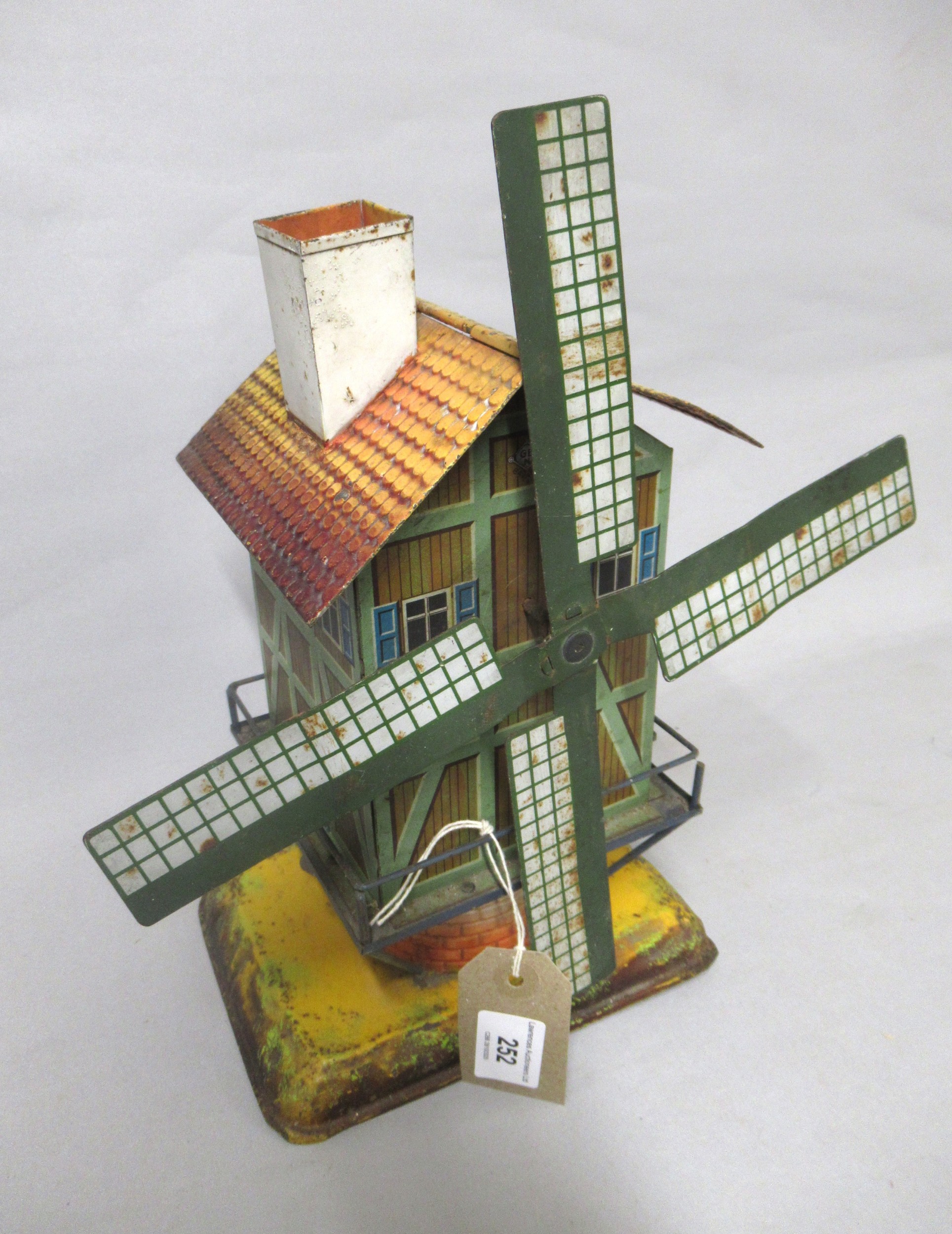 Bing tin plate toy windmill