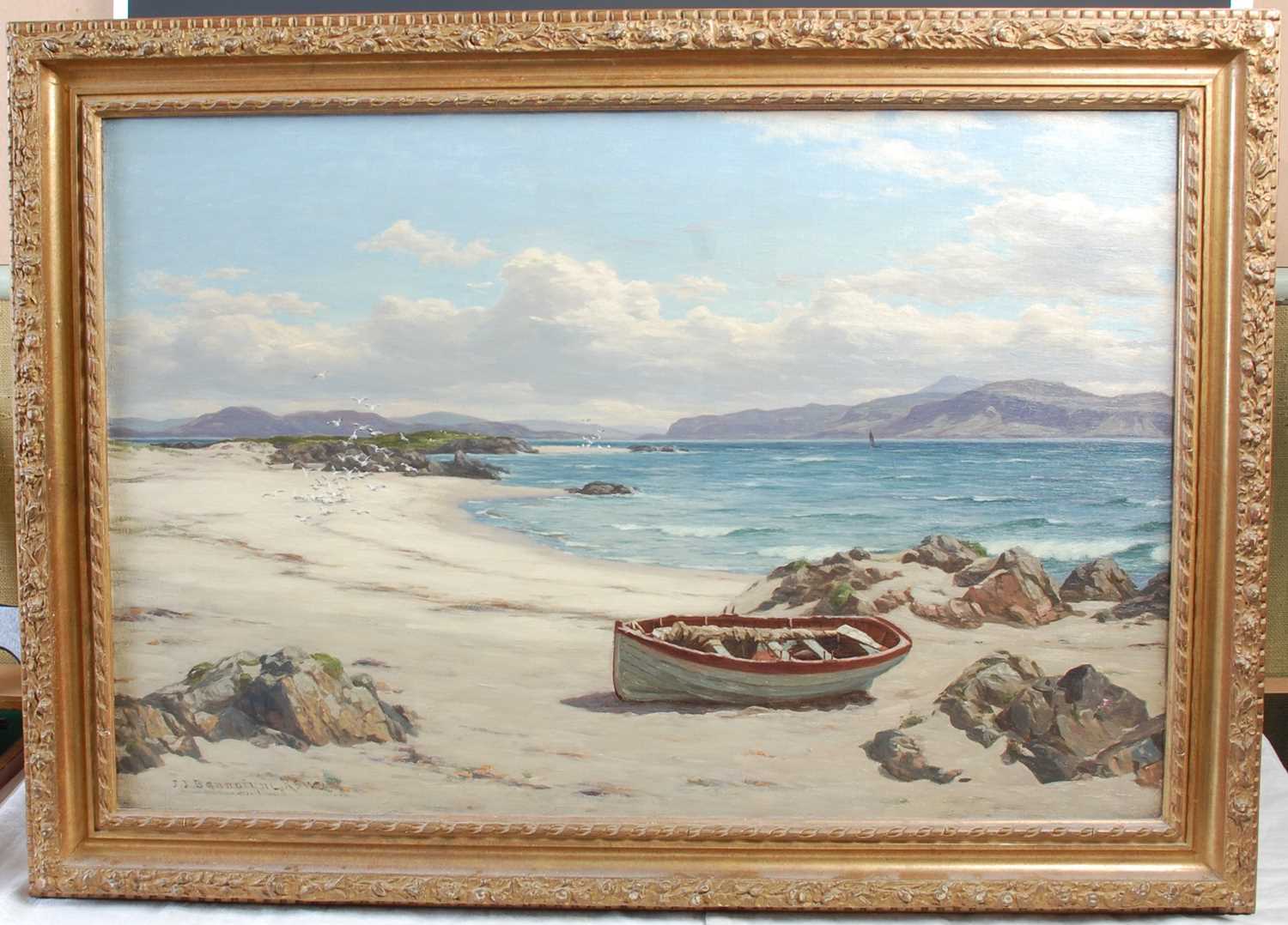 John James Bannatyne RSW (1836-1911)The Sound of Ionaoil on canvas ...
