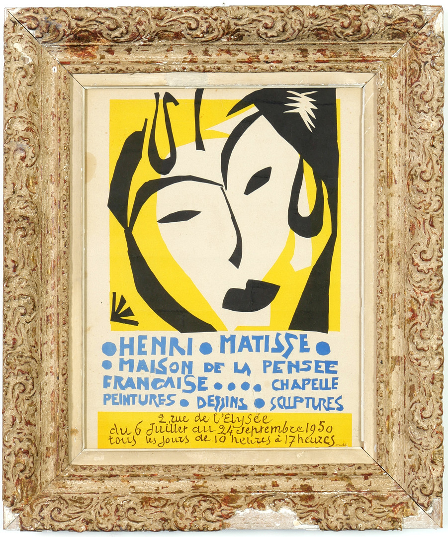 HENRI MATISSE. MAISON DE LA PENSEE FRANCAISE. rare poster, printed by ...