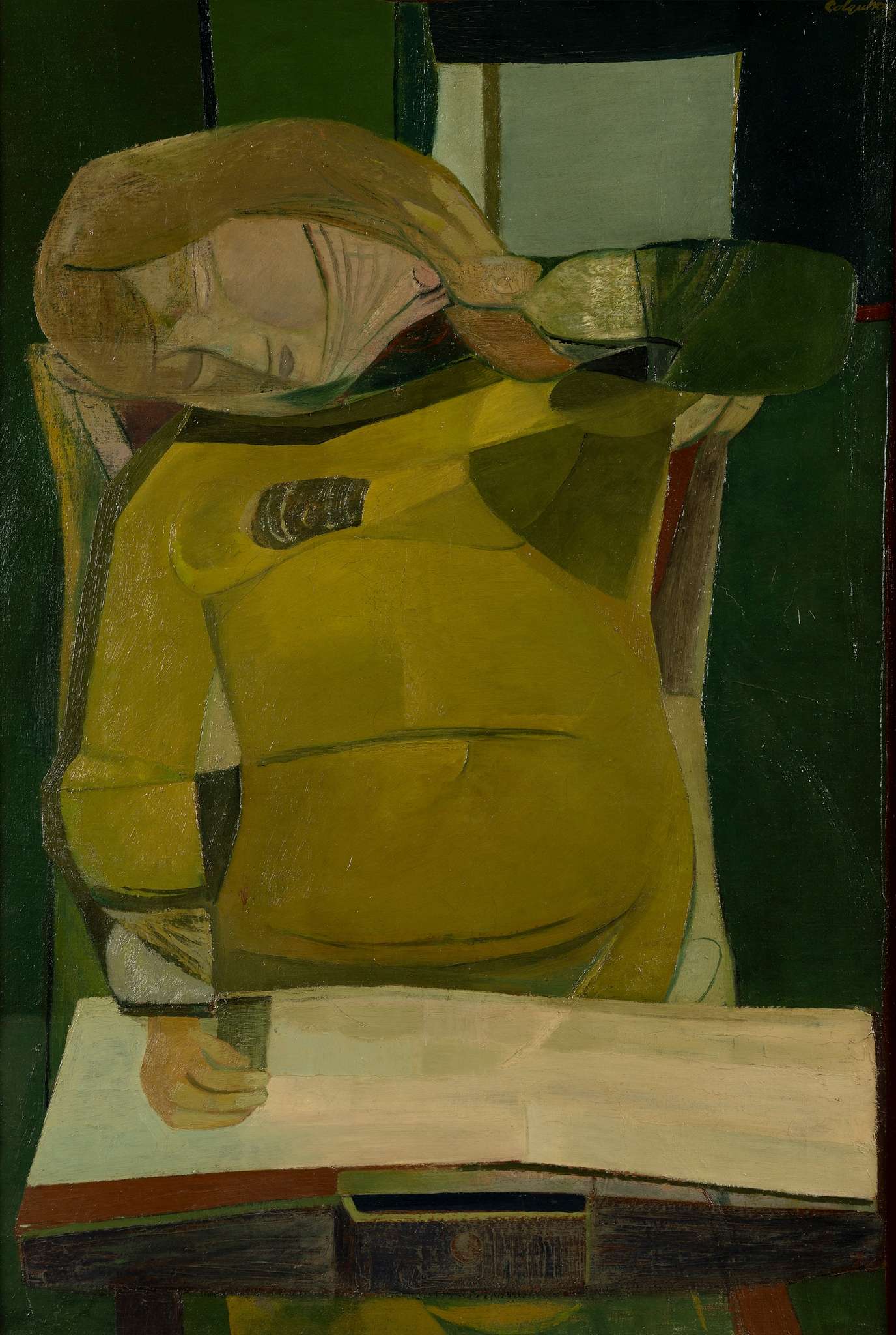 ROBERT COLQUHOUN (BRITISH 1914-1962) HEBRIDEAN WOMAN, 1944 signed and ...