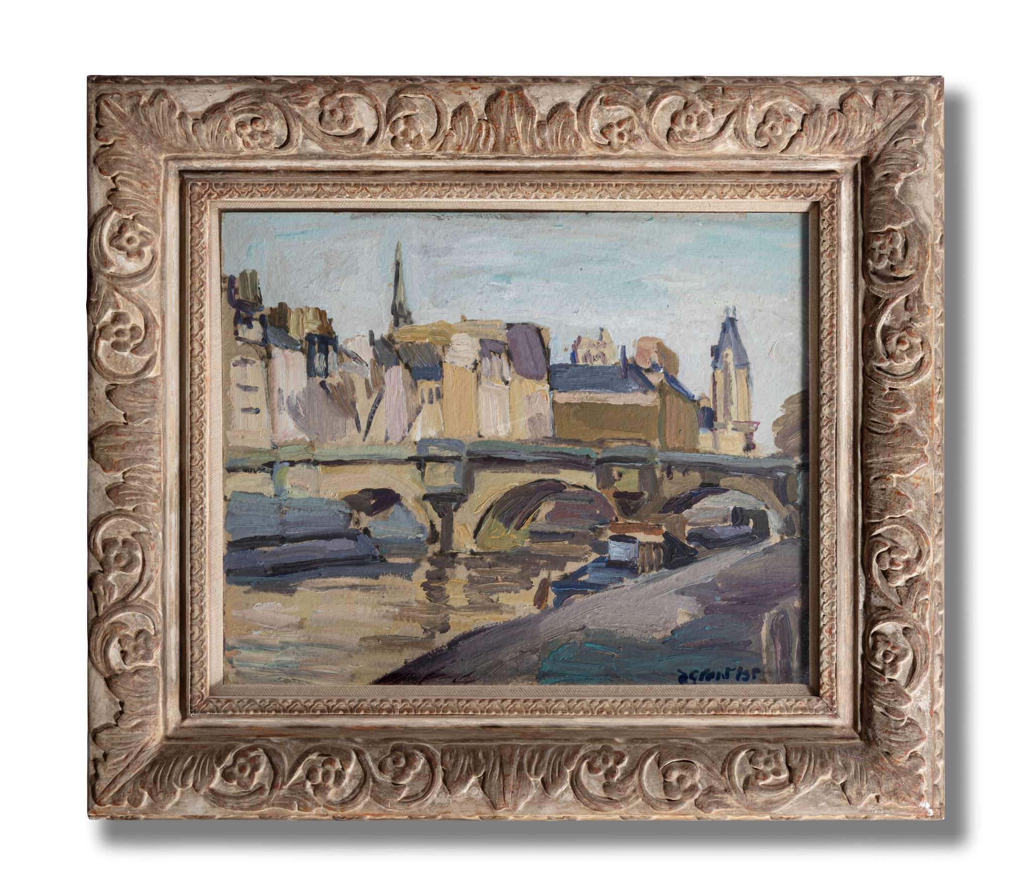DUNCAN GRANT (BRITISH 1885-1978) PARIS BRIDGE, 1935 signed and dated ...