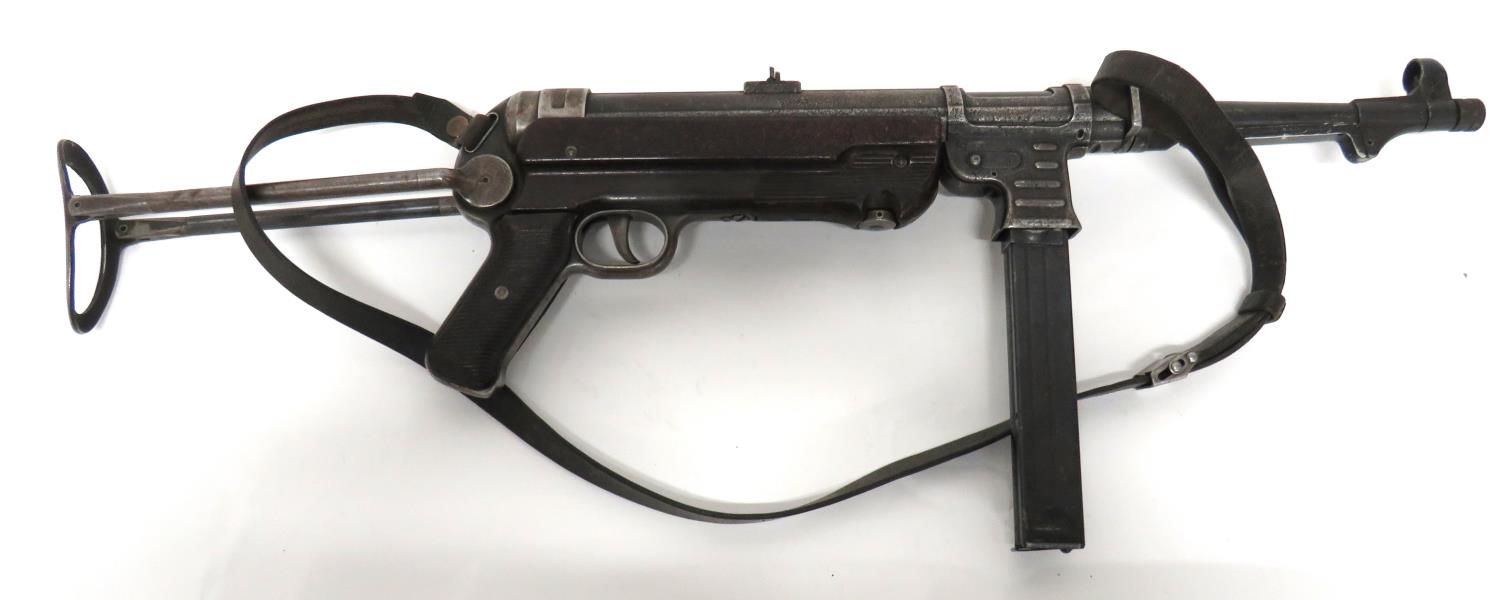 Deactivated WW2 Third Reich German MP40 Sub Machine Gun 9 mm, 10 inch ...