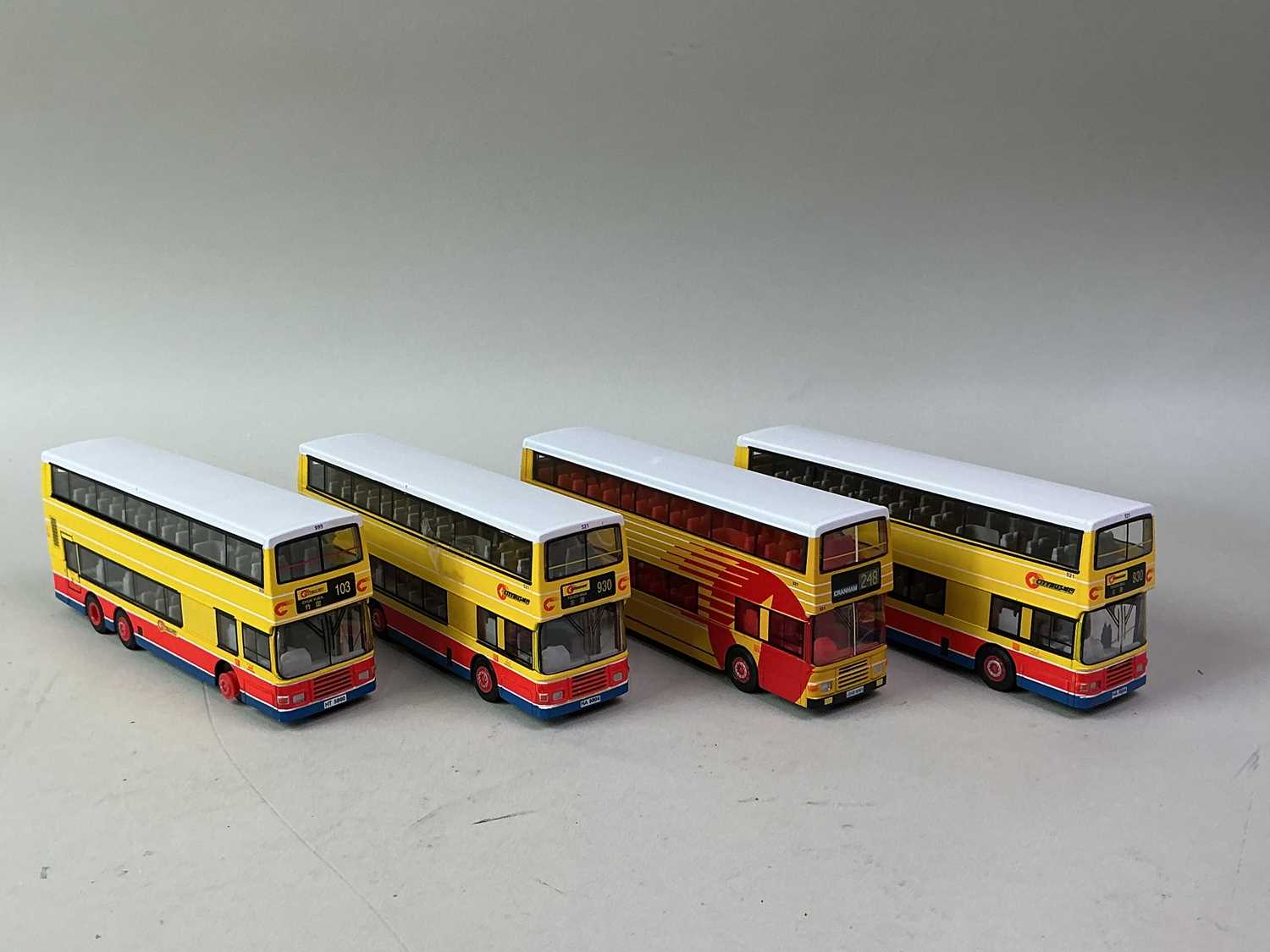 GROUP OF DIECAST MODEL BUSES, including Corgi Olympian examples, unboxed