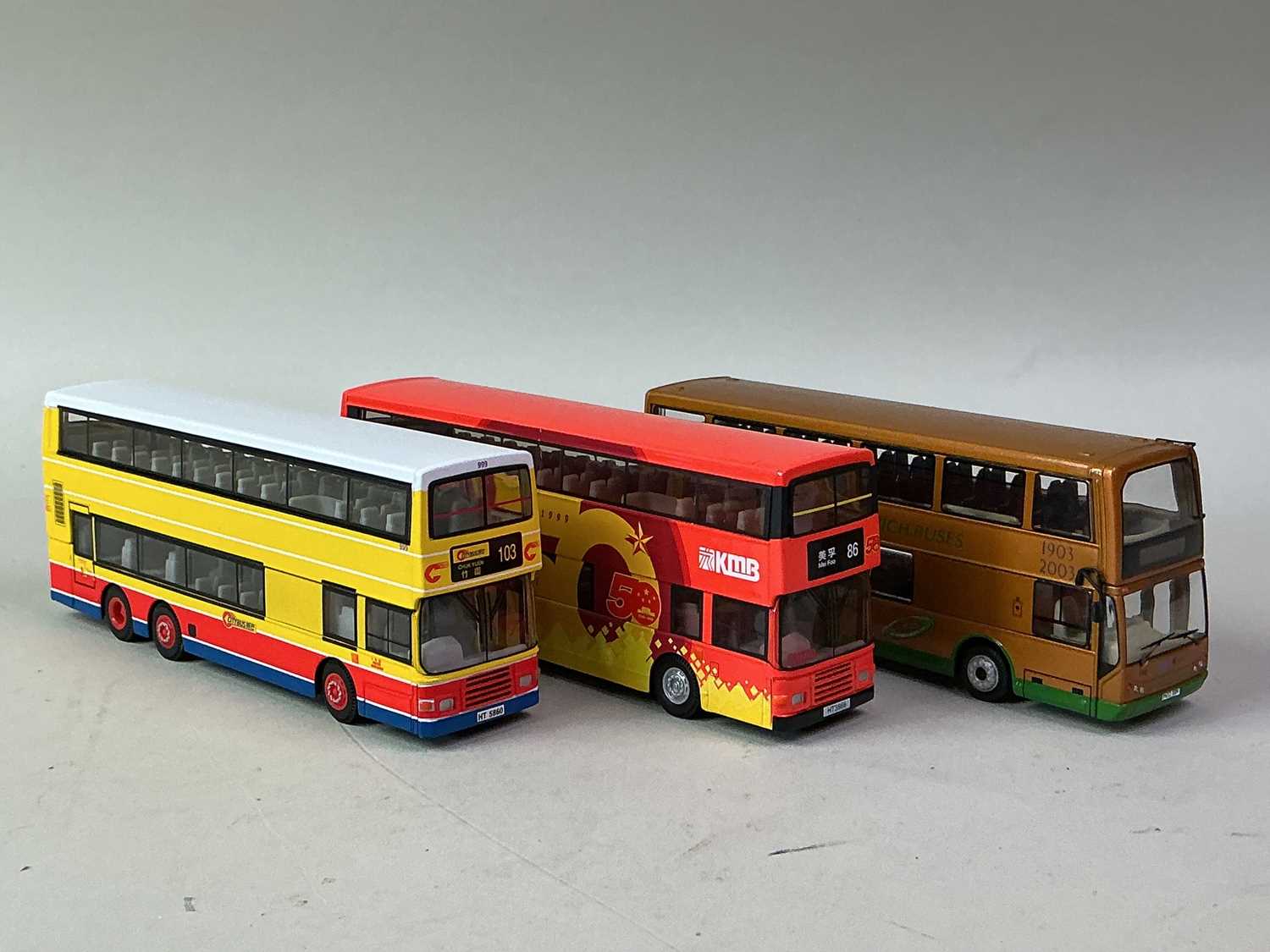 GROUP OF DIECAST MODEL BUSES, including Corgi Olympian examples, unboxed