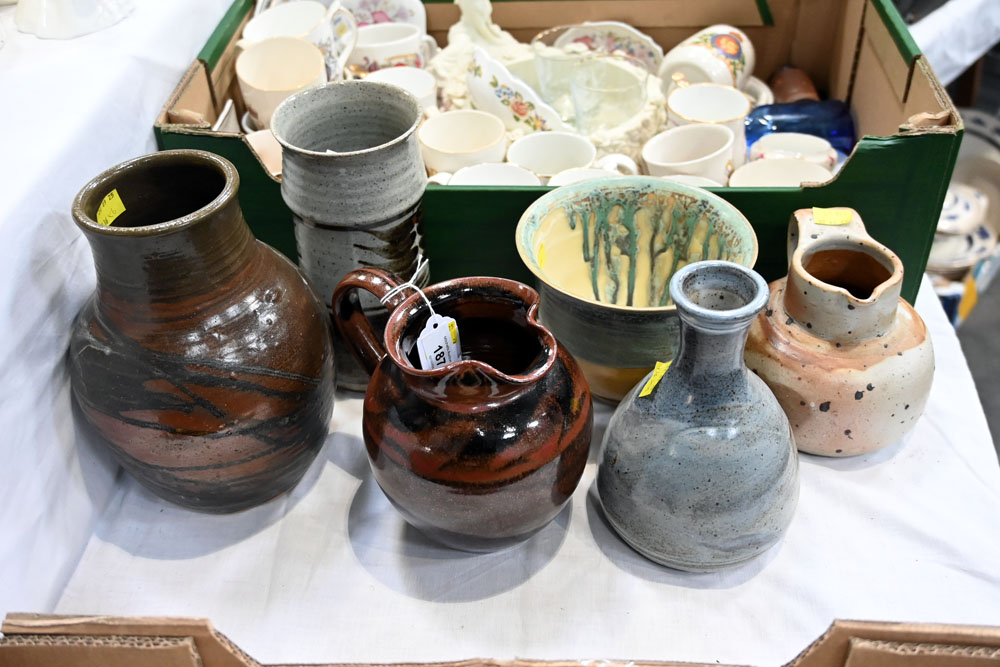 Six pieces of Studio Pottery