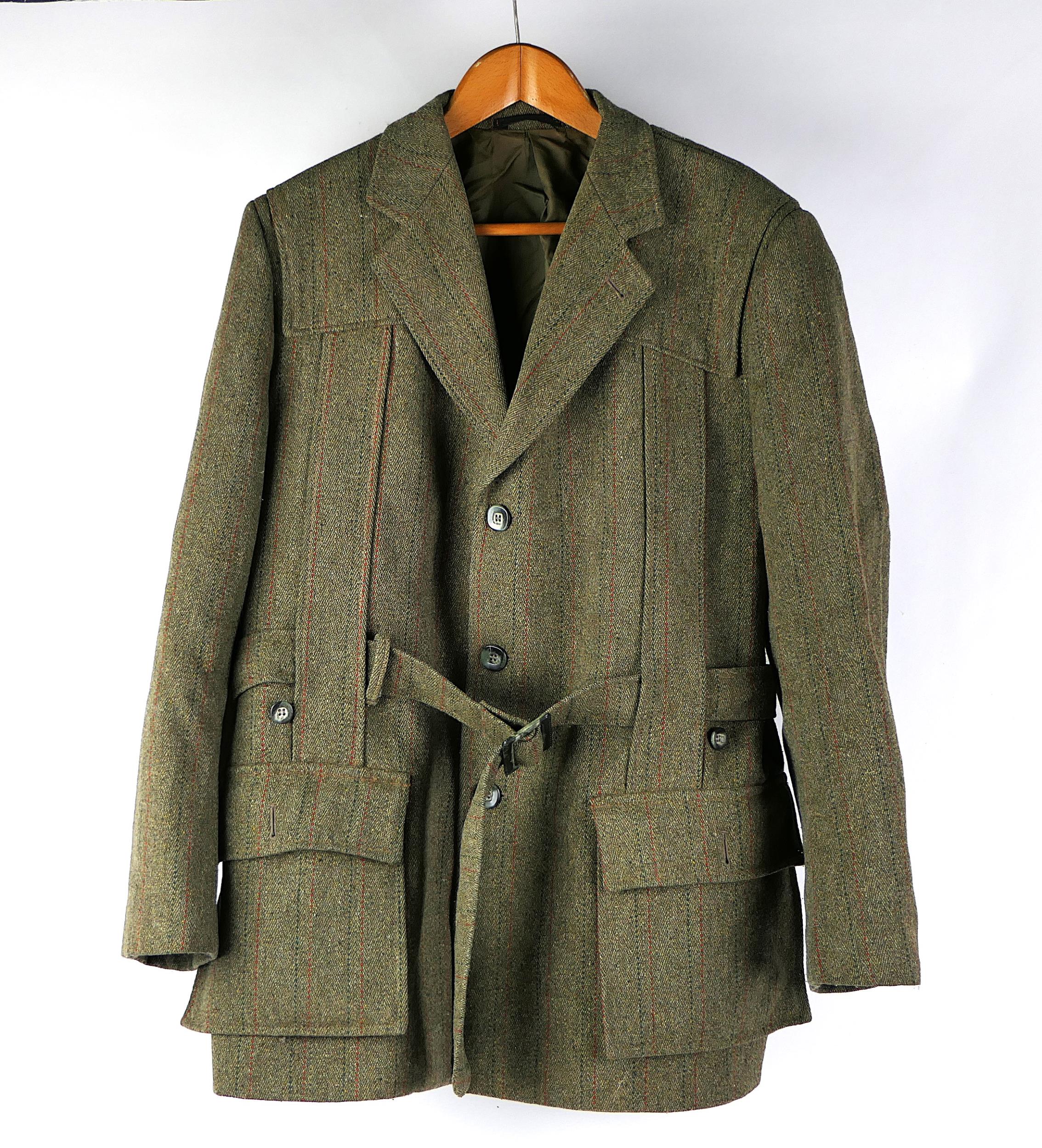 Chris Dawes Yorkshire Derby Tweed Norfolk shooting jacket, +/- Size L.