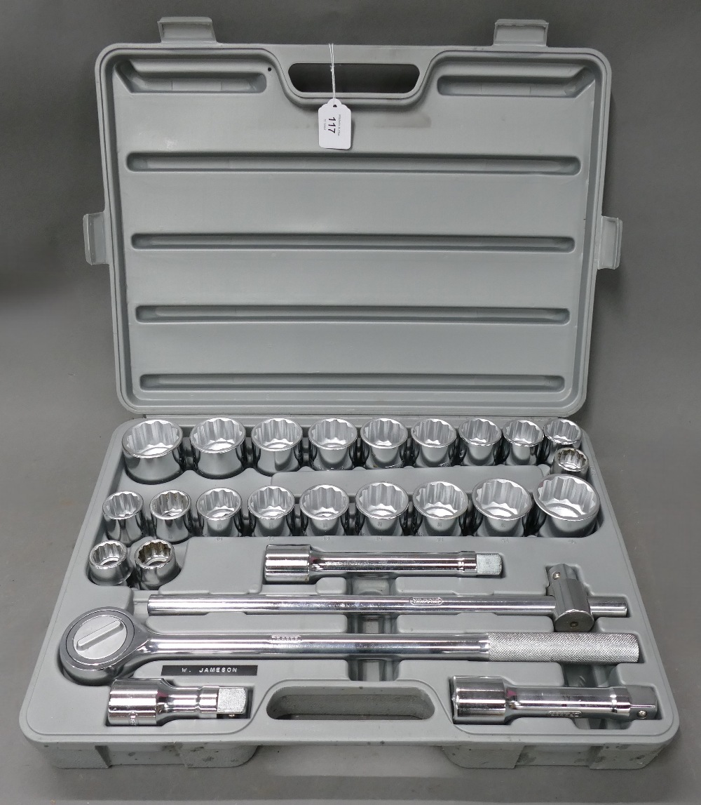 Draper square drive combined socket set, 3/4" set of 26 pieces.