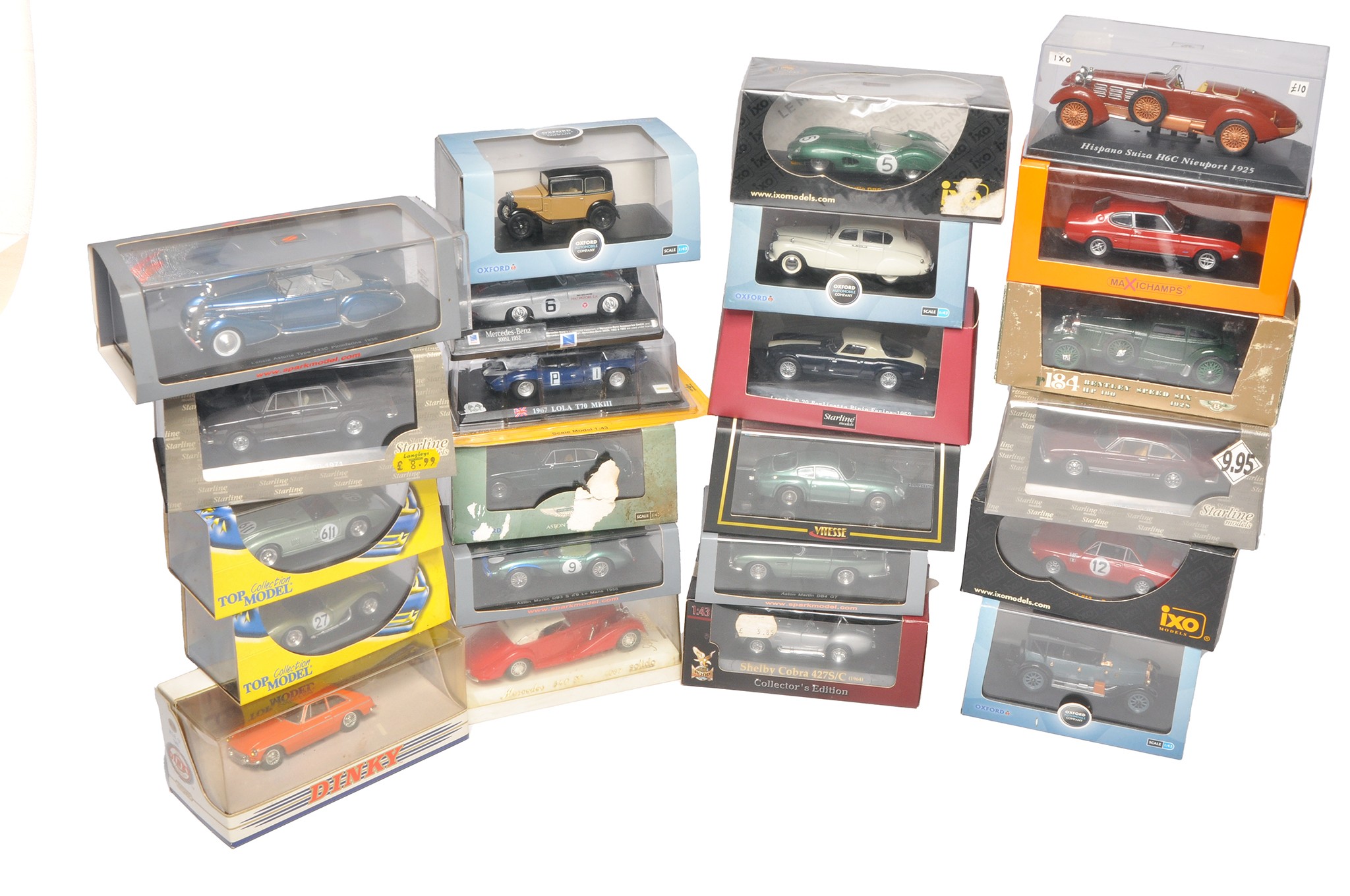 A large group of assorted (mainly) 1/43 diecast model vehicles from ...