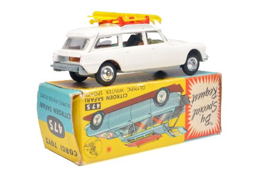 Corgi No. 475 Citroen Safari Corgi Ski Club. White, brown interior ...