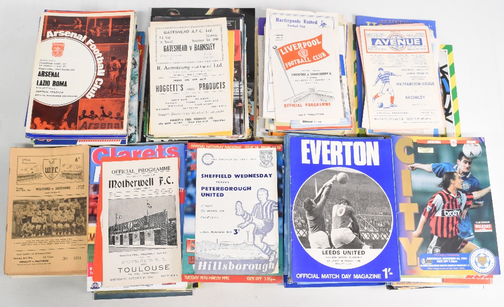 Approximately 300 assorted football programmes from the mid-fifties ...