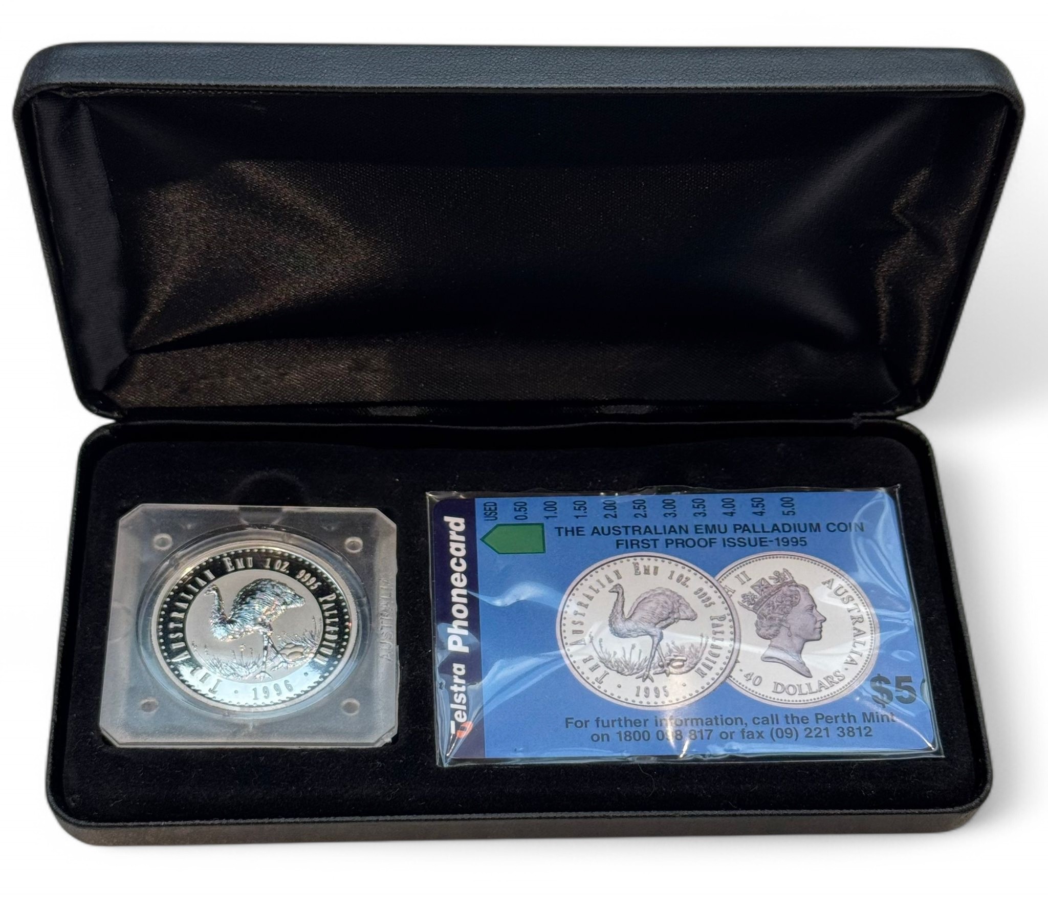The Australia Emu 1oz Palladium Proof 40 Dollars Coin, 1996, Obv ERII ...