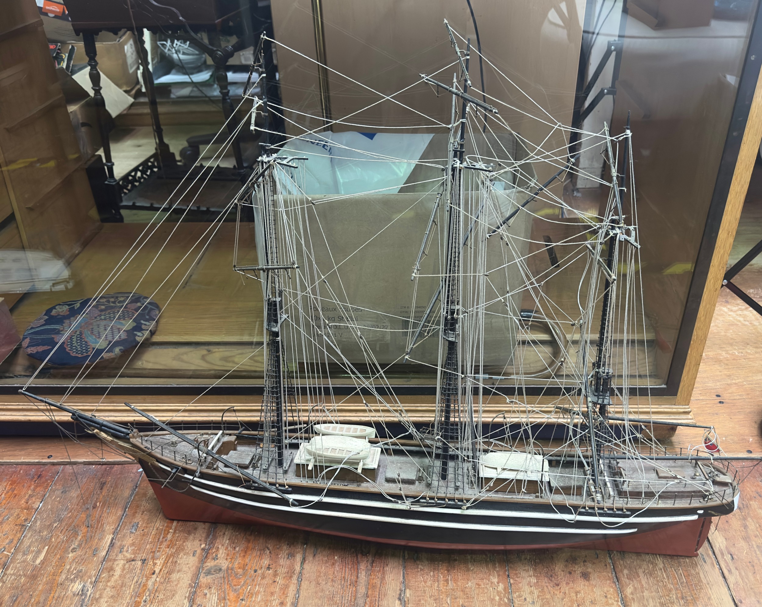 A 20th Century composite model of a British tea clipper square-rigged ...