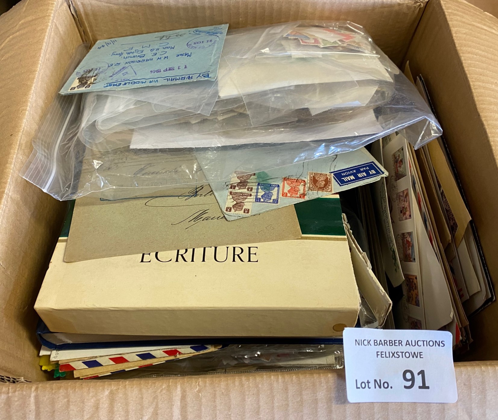 Stamps : Vast collection in 3 boxes of covers, albums, packets, pages ...