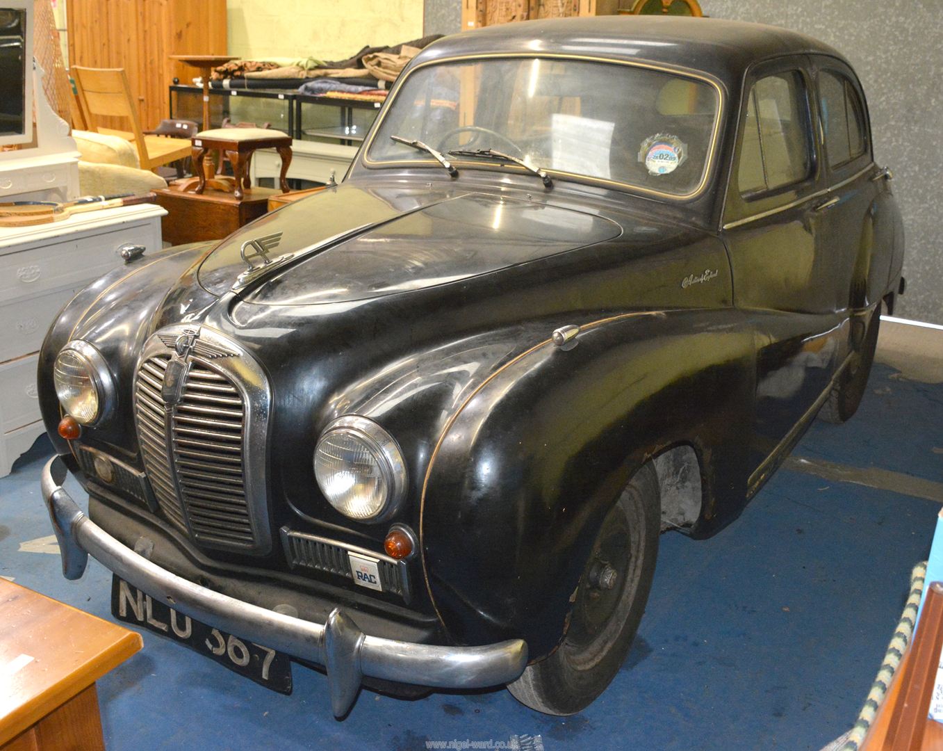A 1953 Austin A40 Somerset 1,622 cc. petrol-engined, four-speed manual ...