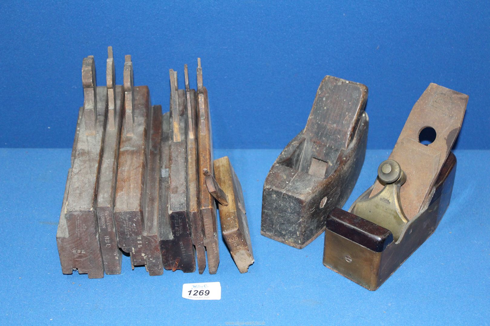 Seven moulding/forming Planes including Maples, Griffiths, Buck & Ryan ...