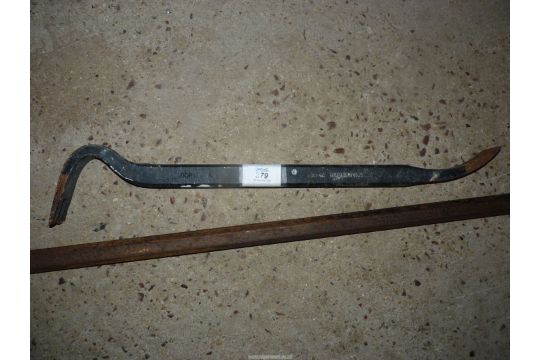 A pry/jemmy bar and 5' steel crowbar.